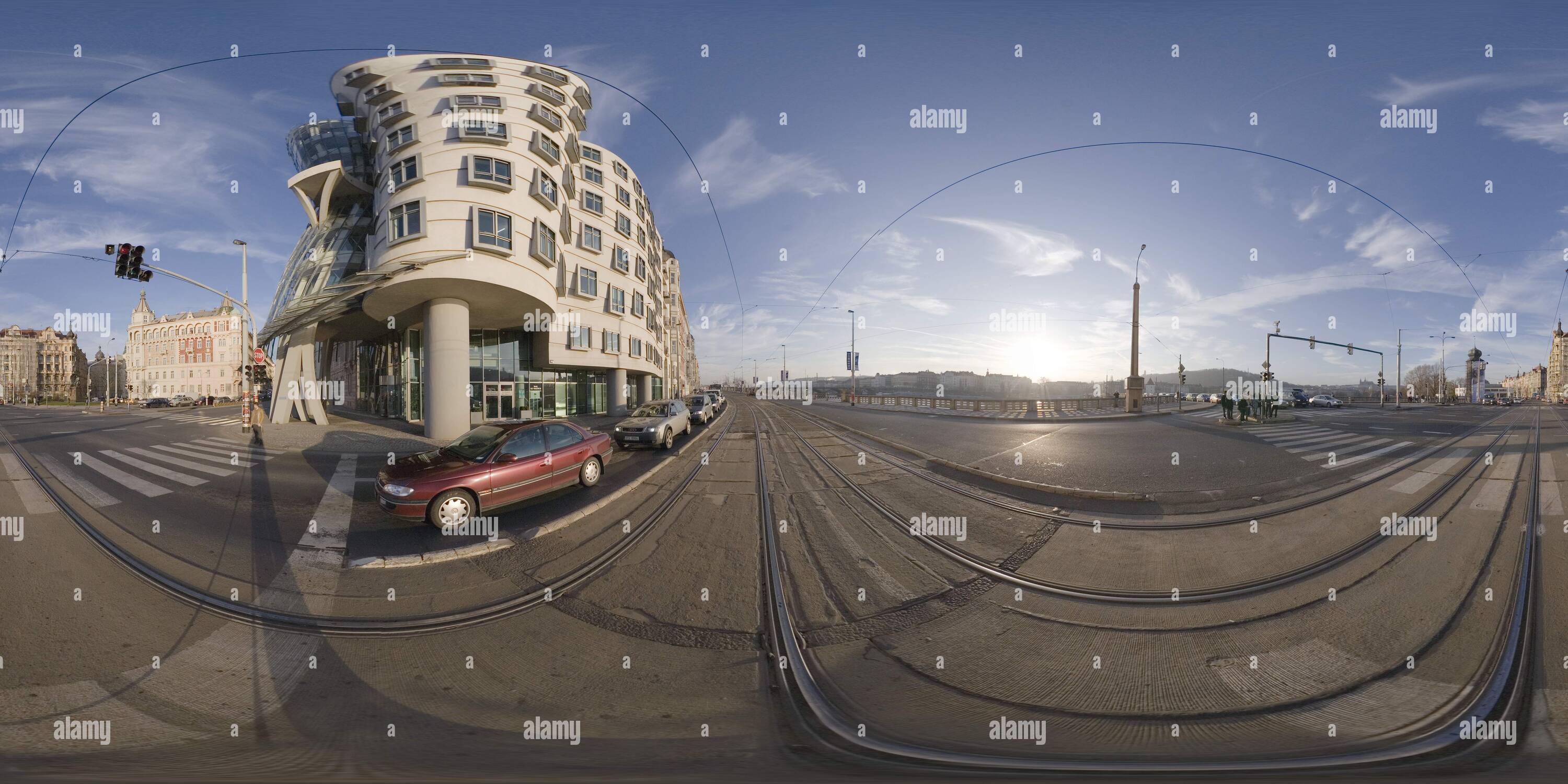 360° view of The Dancing House - Alamy