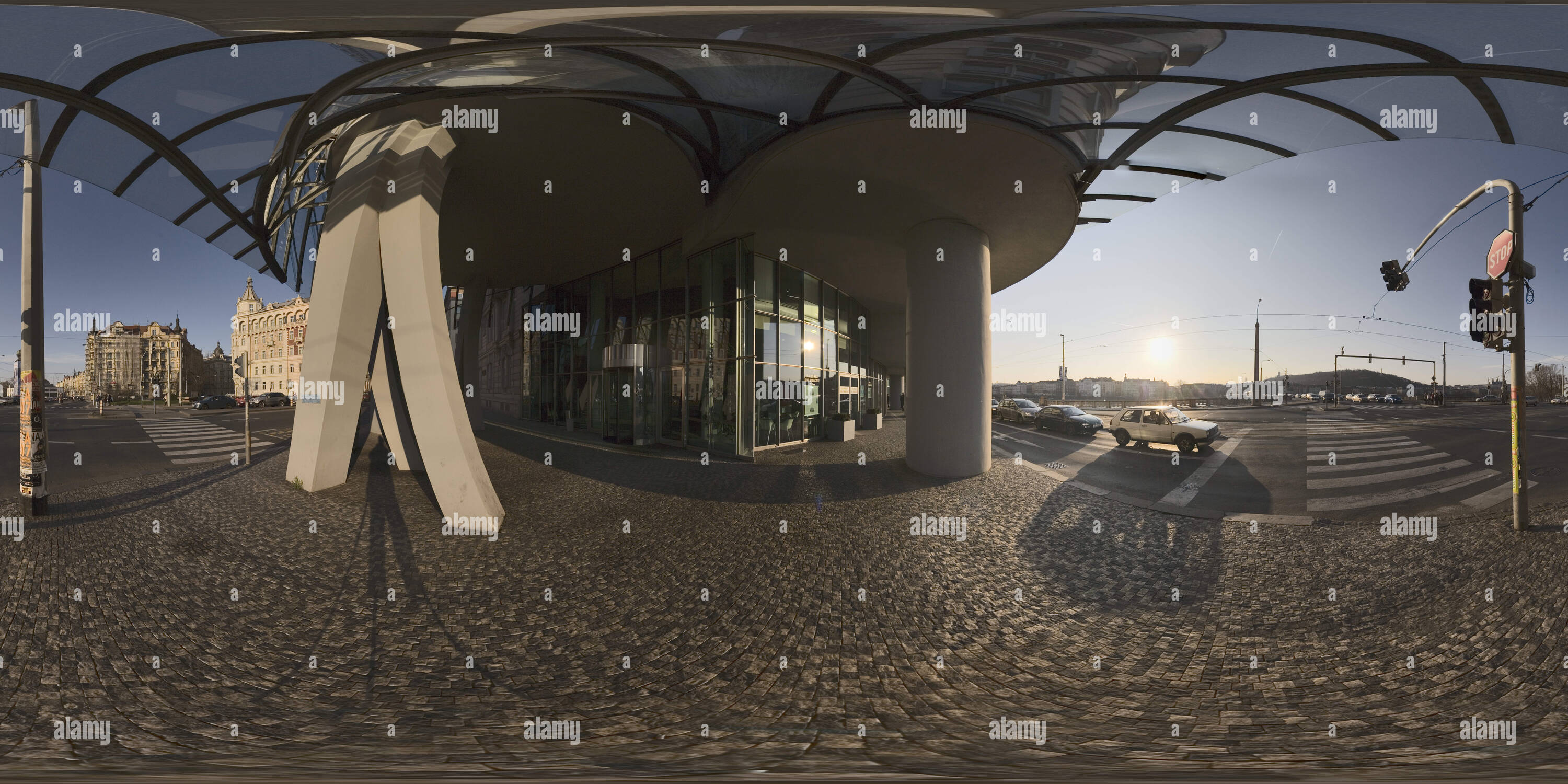 360° view of The Dancing House - Alamy
