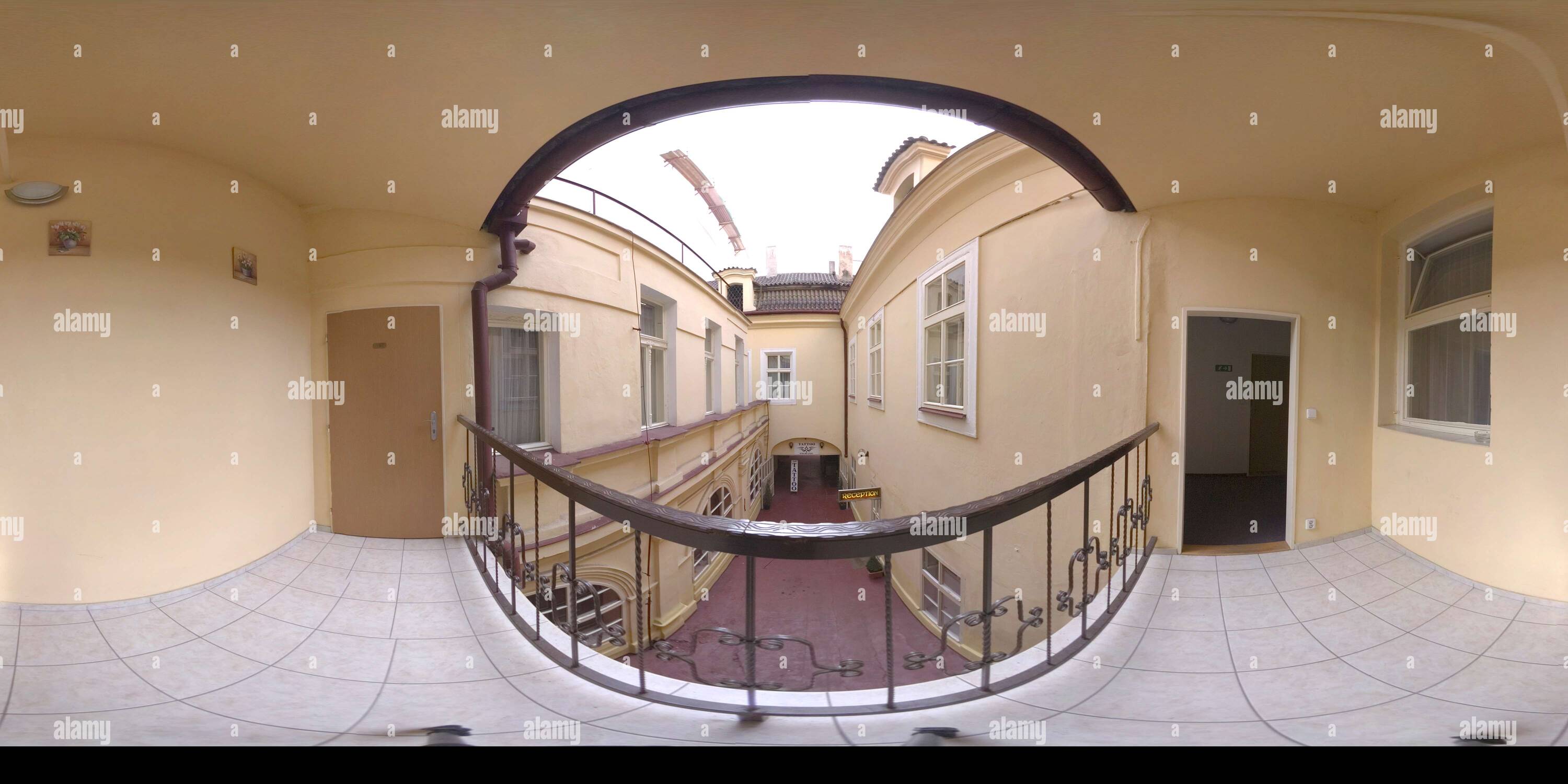 360° view of Hotel Two Golden Keys - Alamy