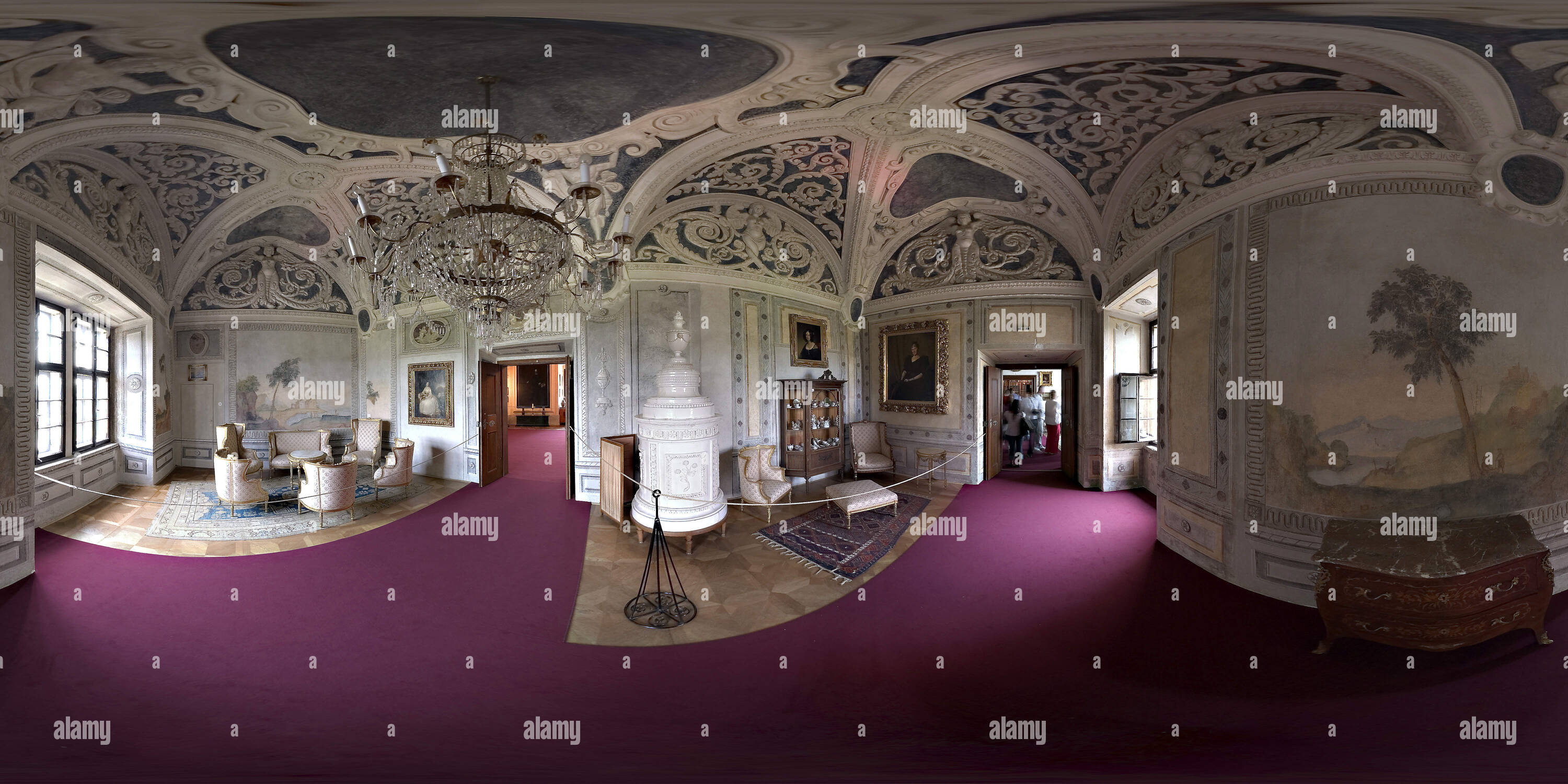 360° view of Cesky Sternberk Castle - Alamy