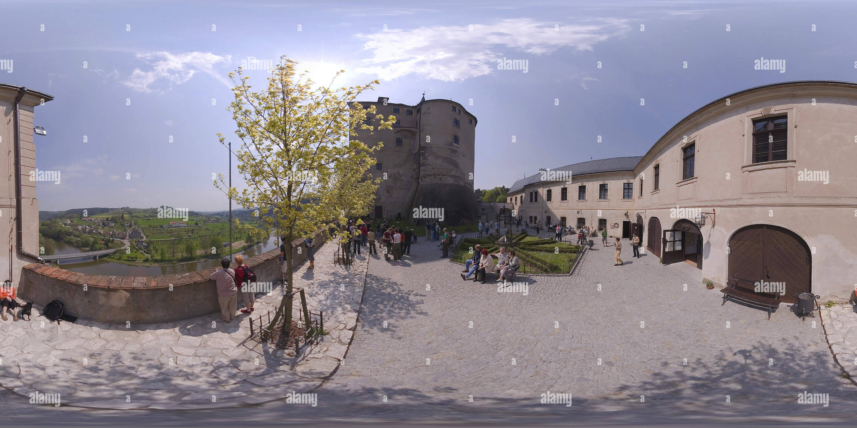 360° view of Cesky Sternberk Castle - Alamy
