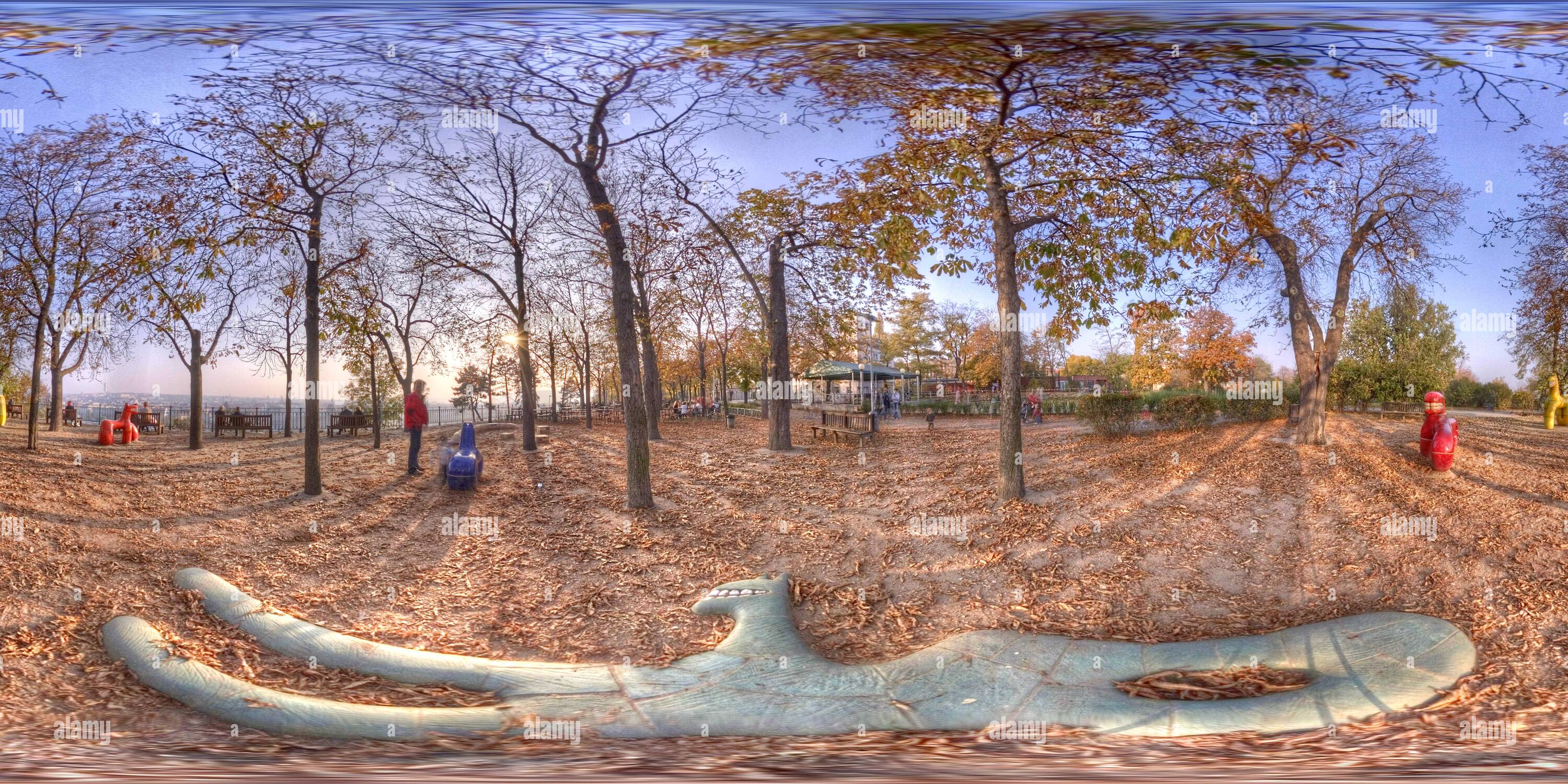 360° view of the Cartoon Statues - Alamy