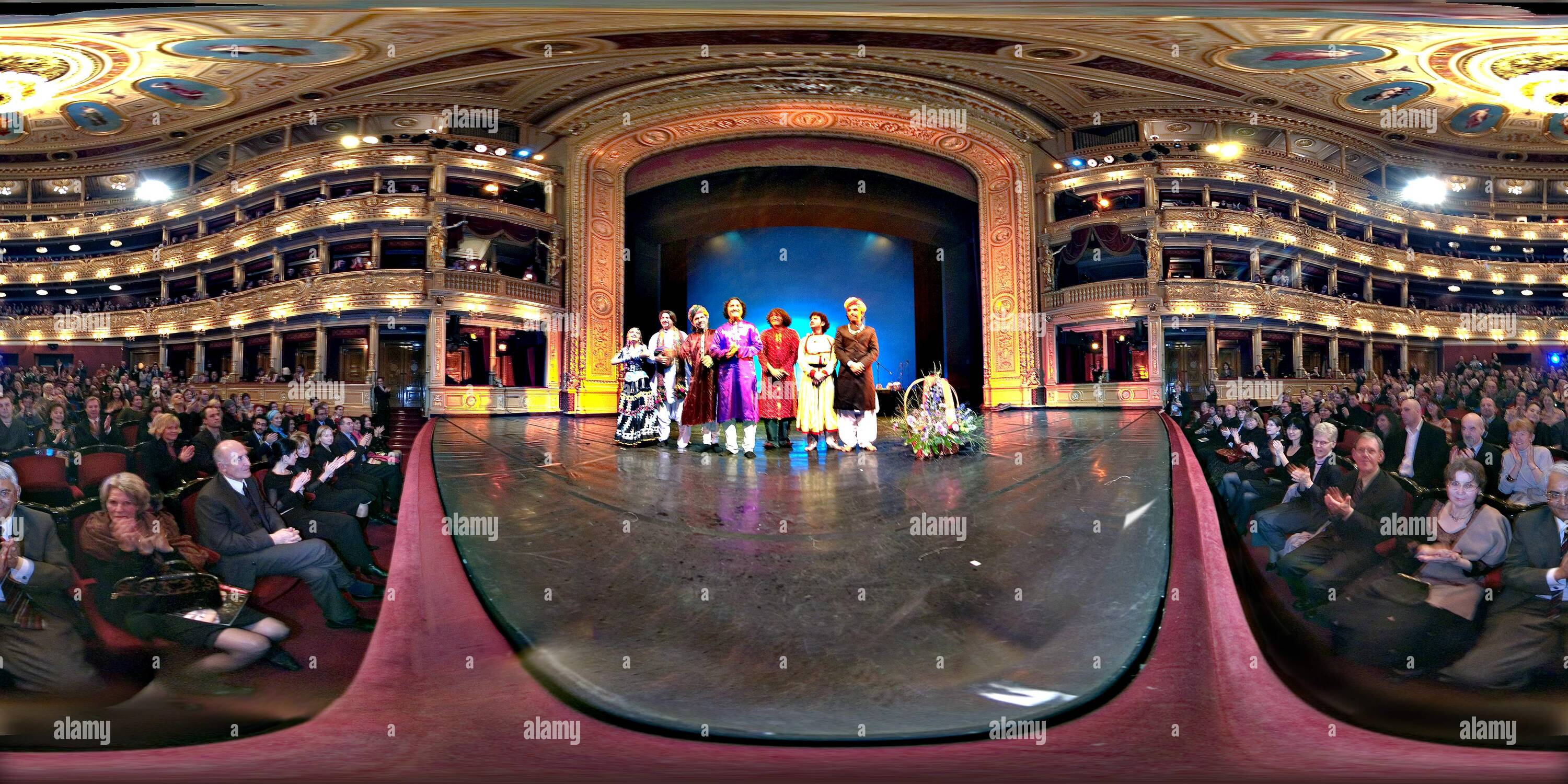 360° view of Narodni Divadlo (National Theater - Alamy