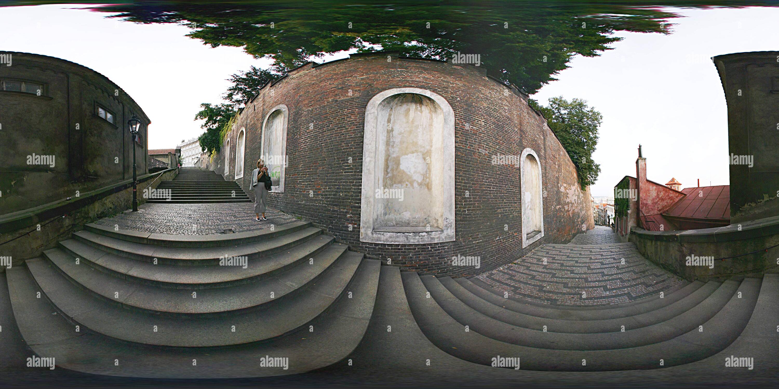 360° view of The Old Castle Stairs (Stare zamecke schody - Alamy