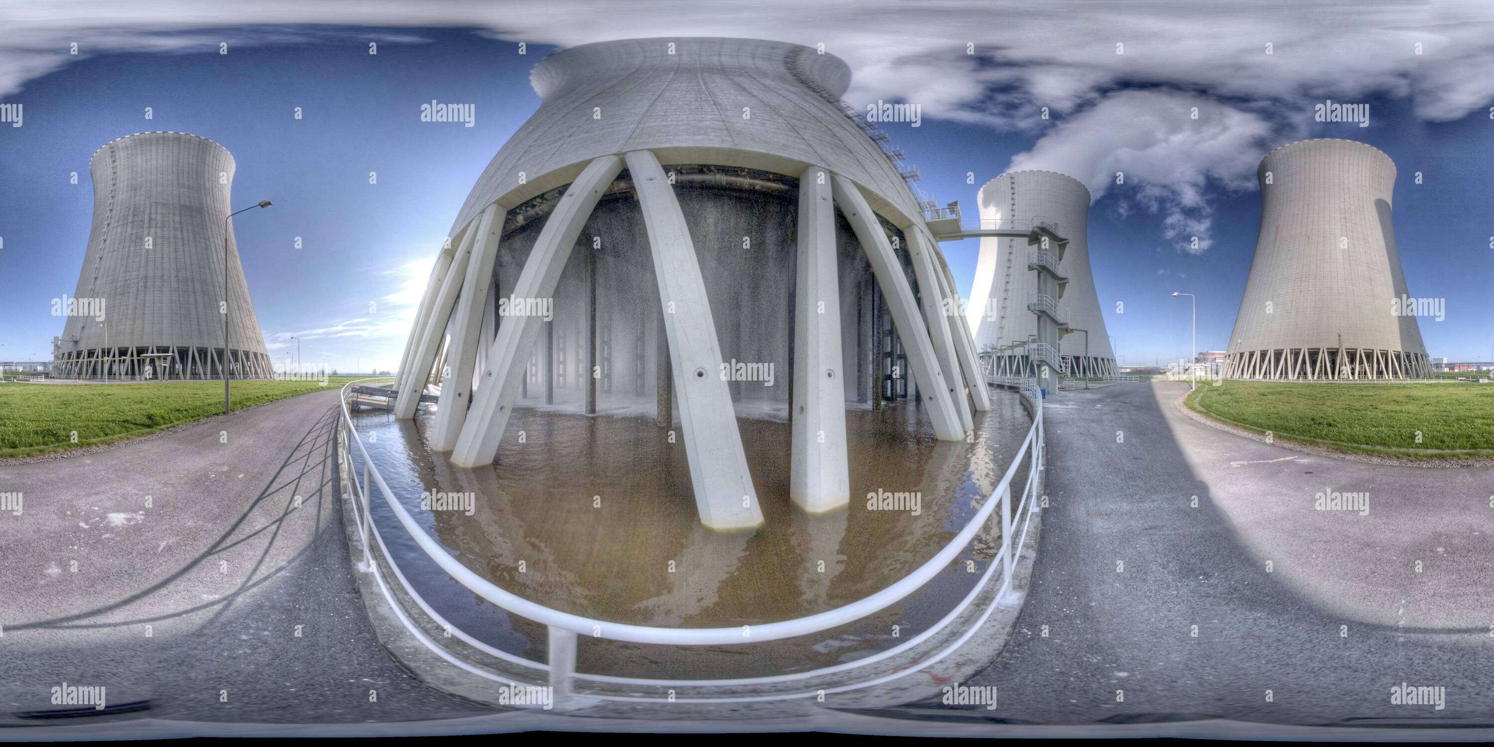 360° view of Temelin Nuclear Power Plant - Alamy