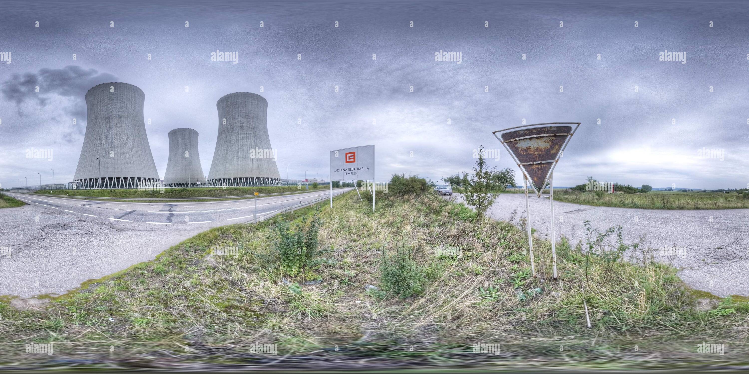 360° view of Temelin Nuclear Power Plant - Alamy
