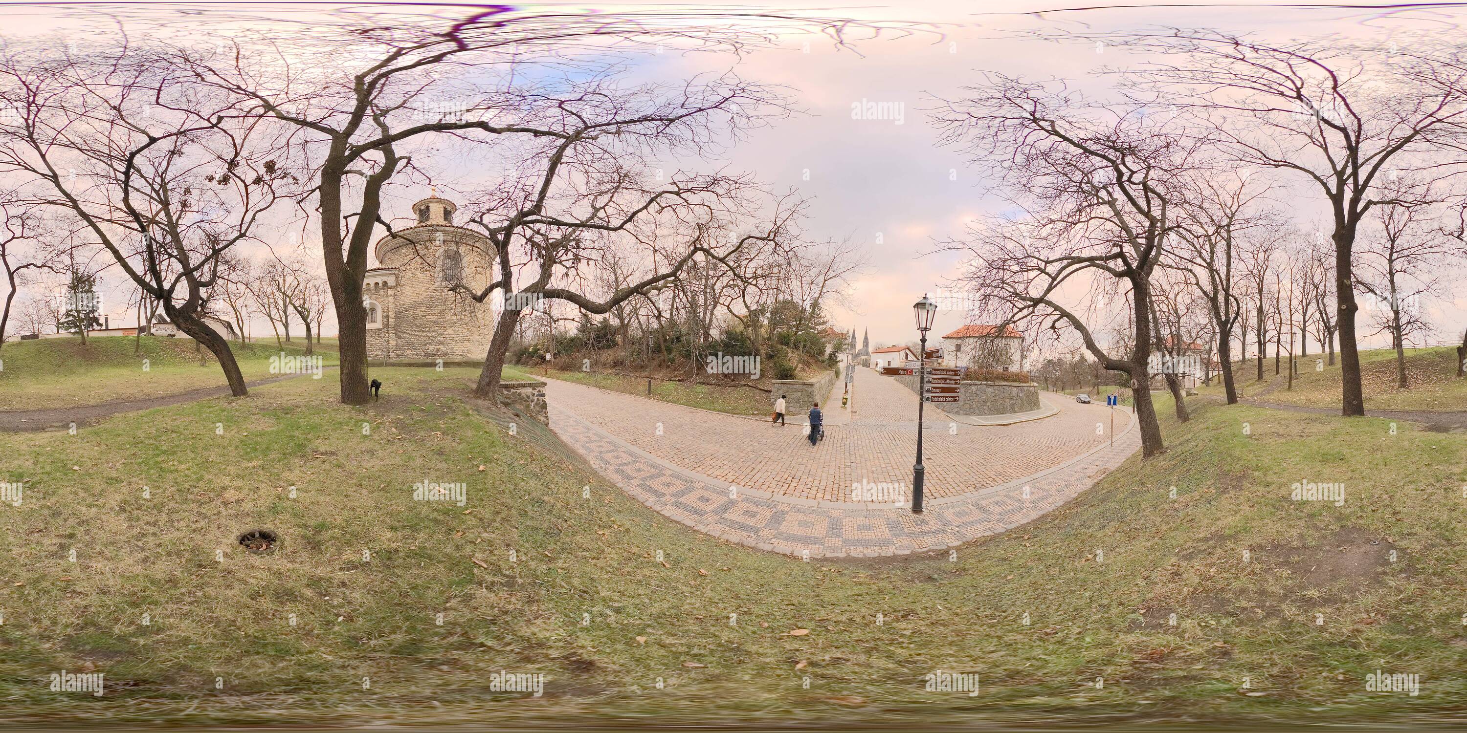 360° view of Vysehrad - the Rotunda - Alamy