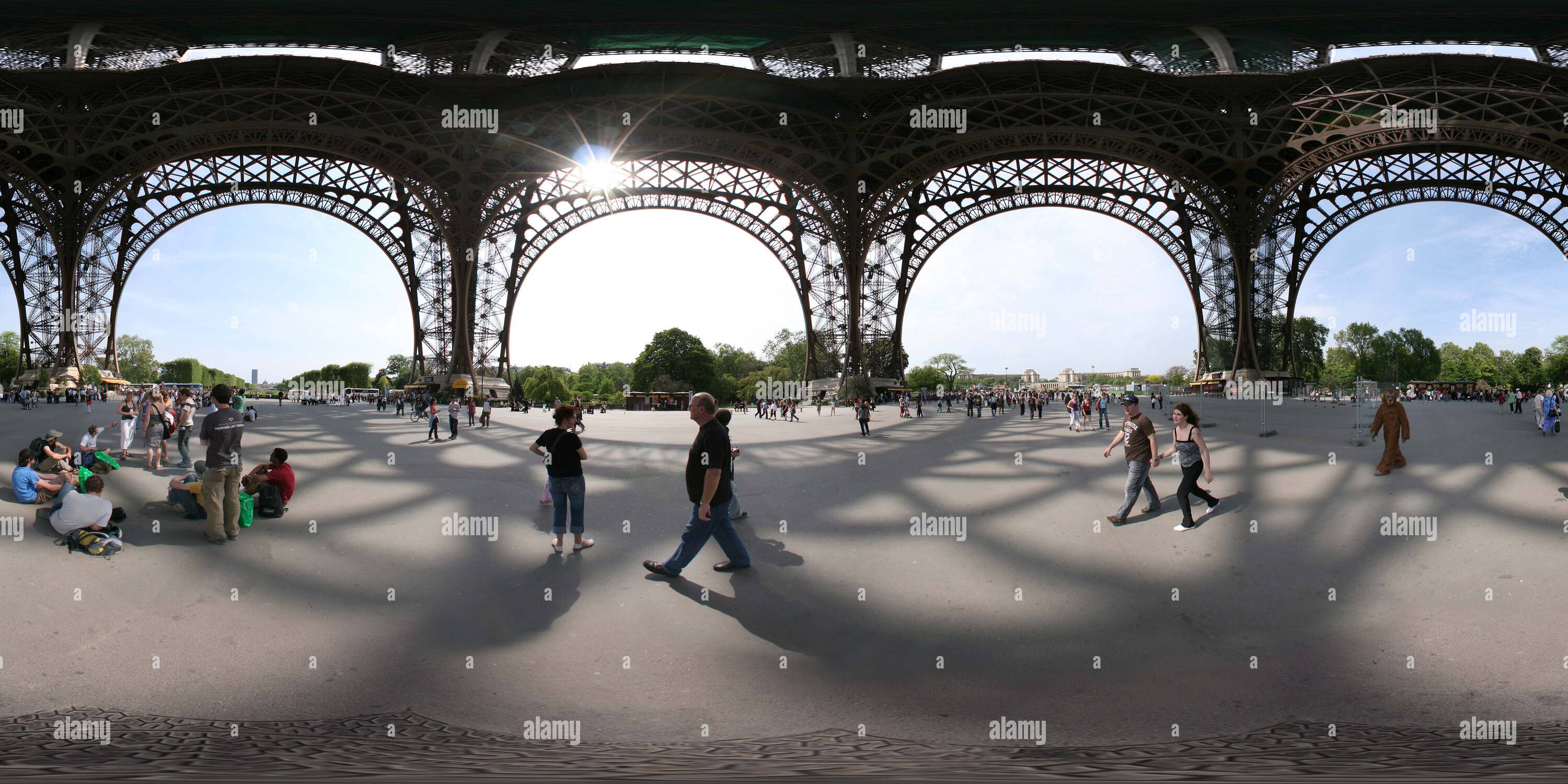 360° view of Under the creation of Gustave Eiffel - Alamy