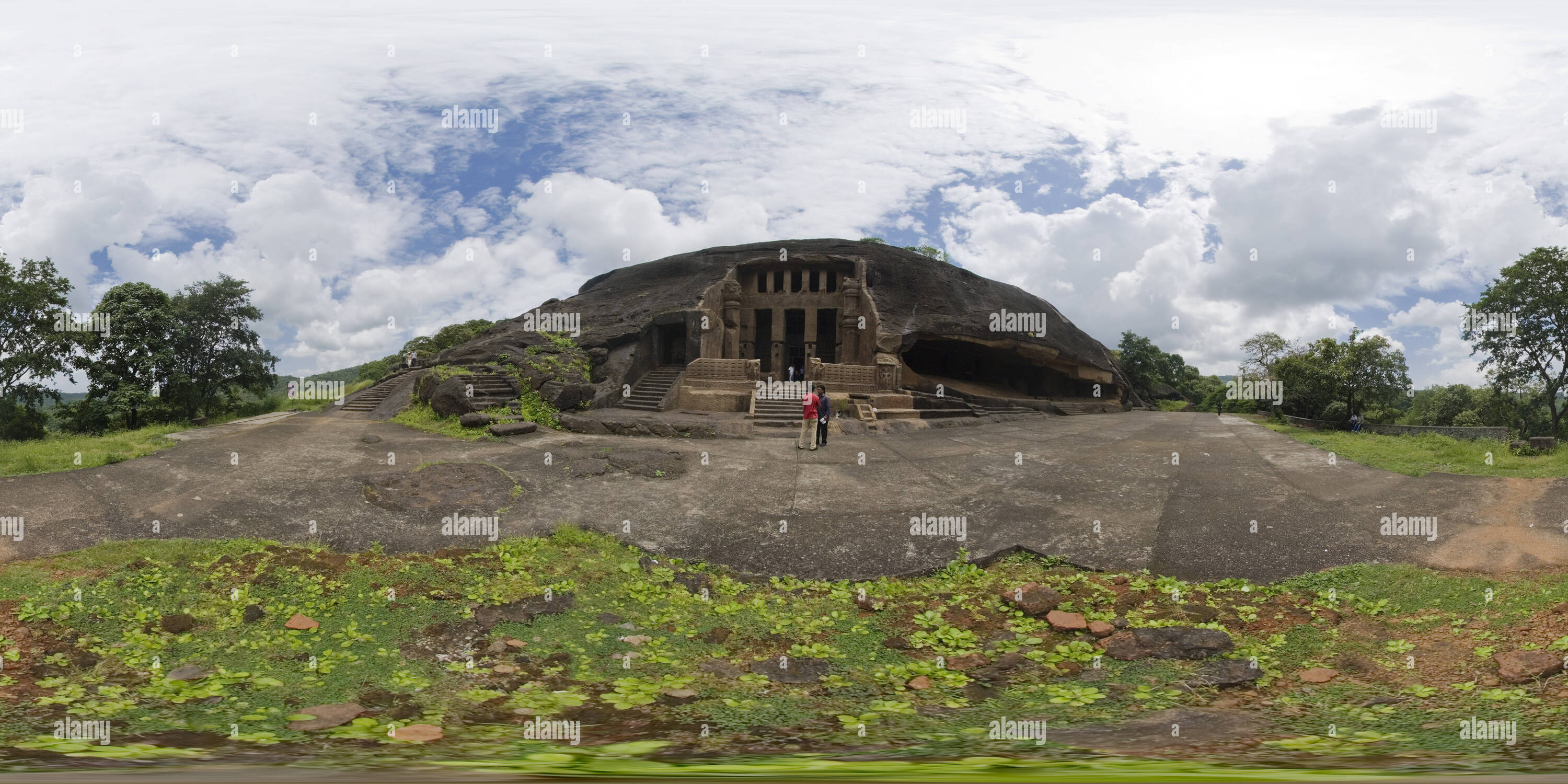 360° view of Kanheri Caves main enterance - Alamy