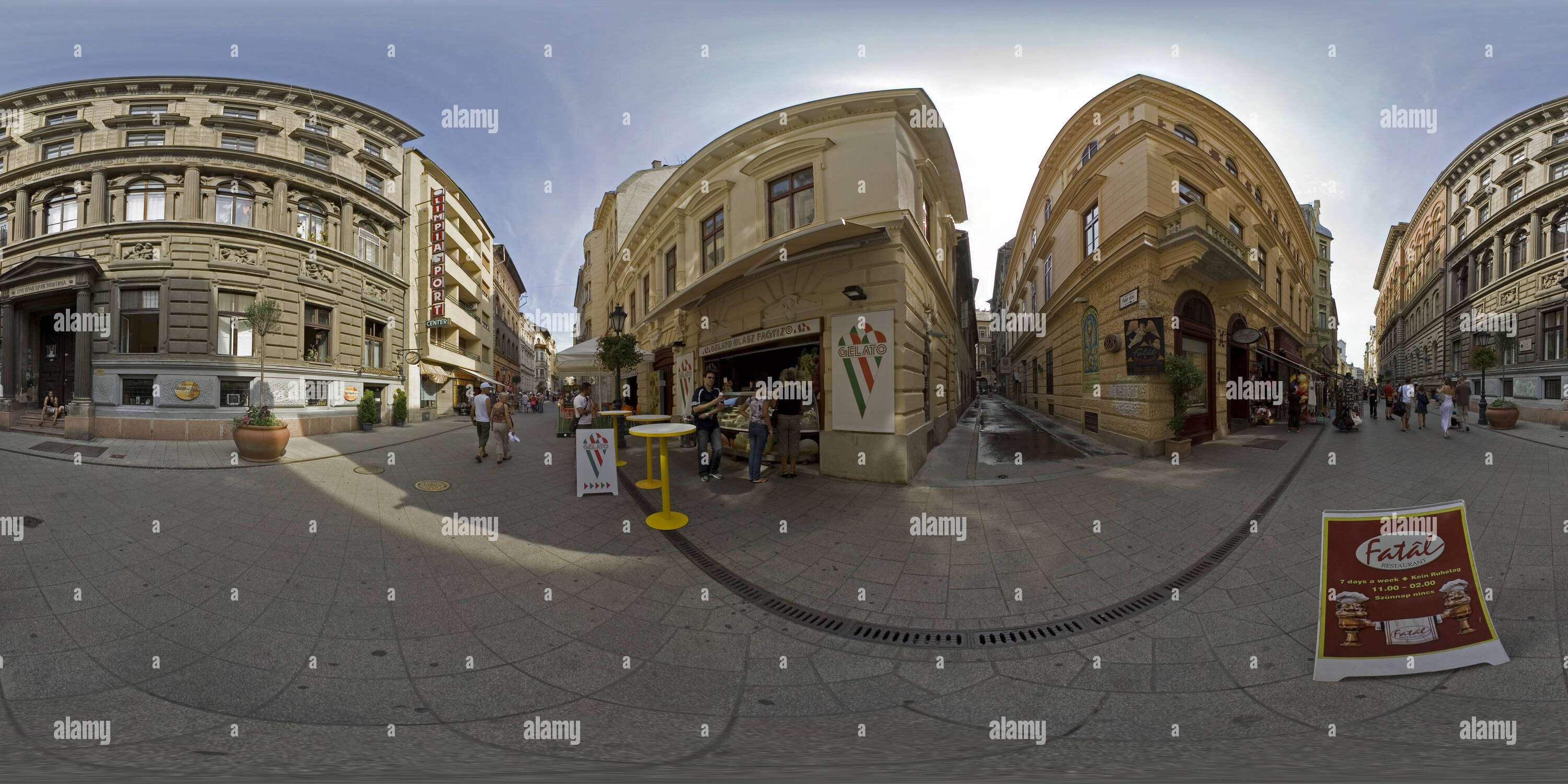 360° view of Váci Street - Italian Icecream - Alamy