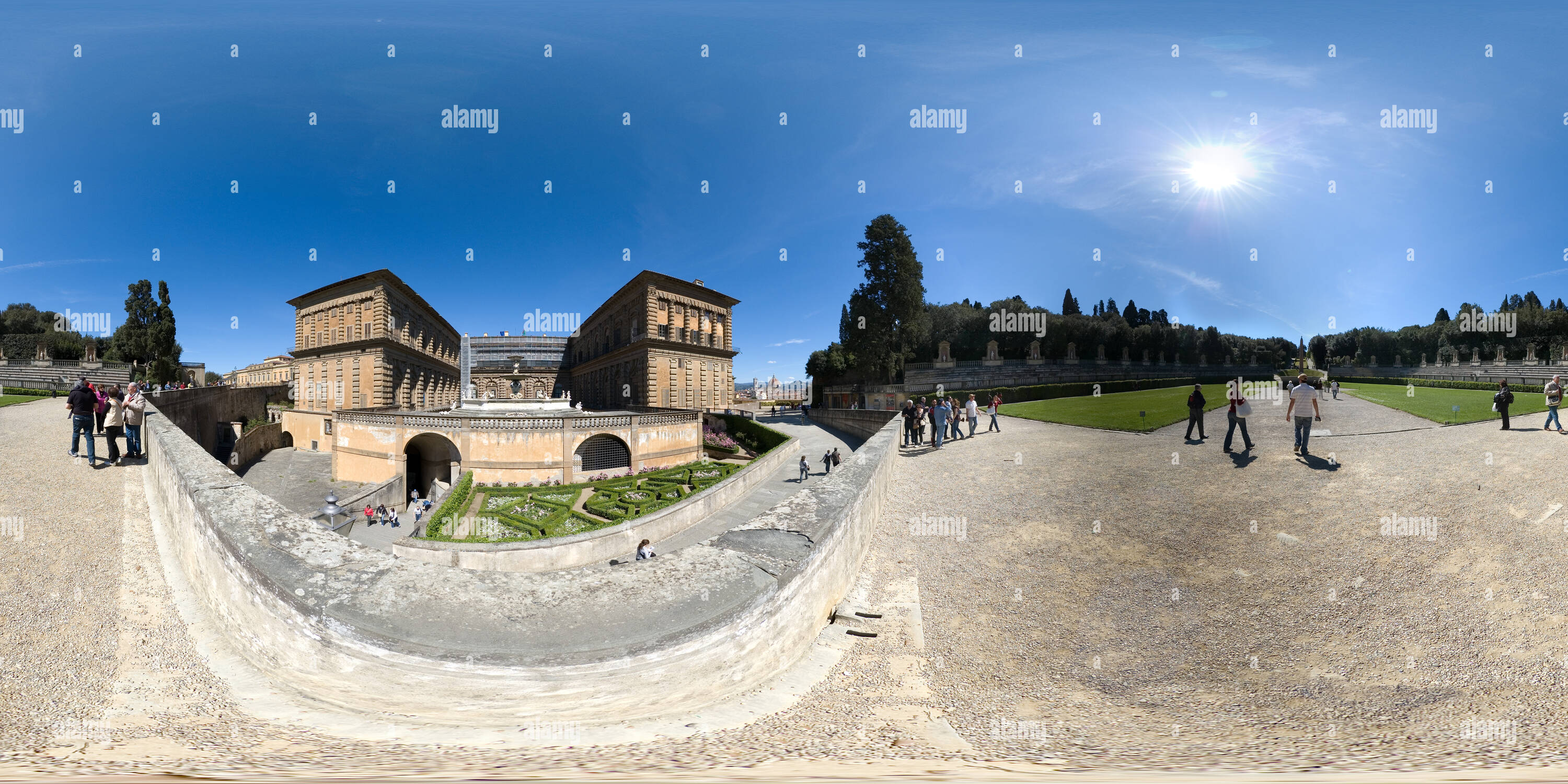 360° view of Boboli Garden. Amphitheatre - Alamy
