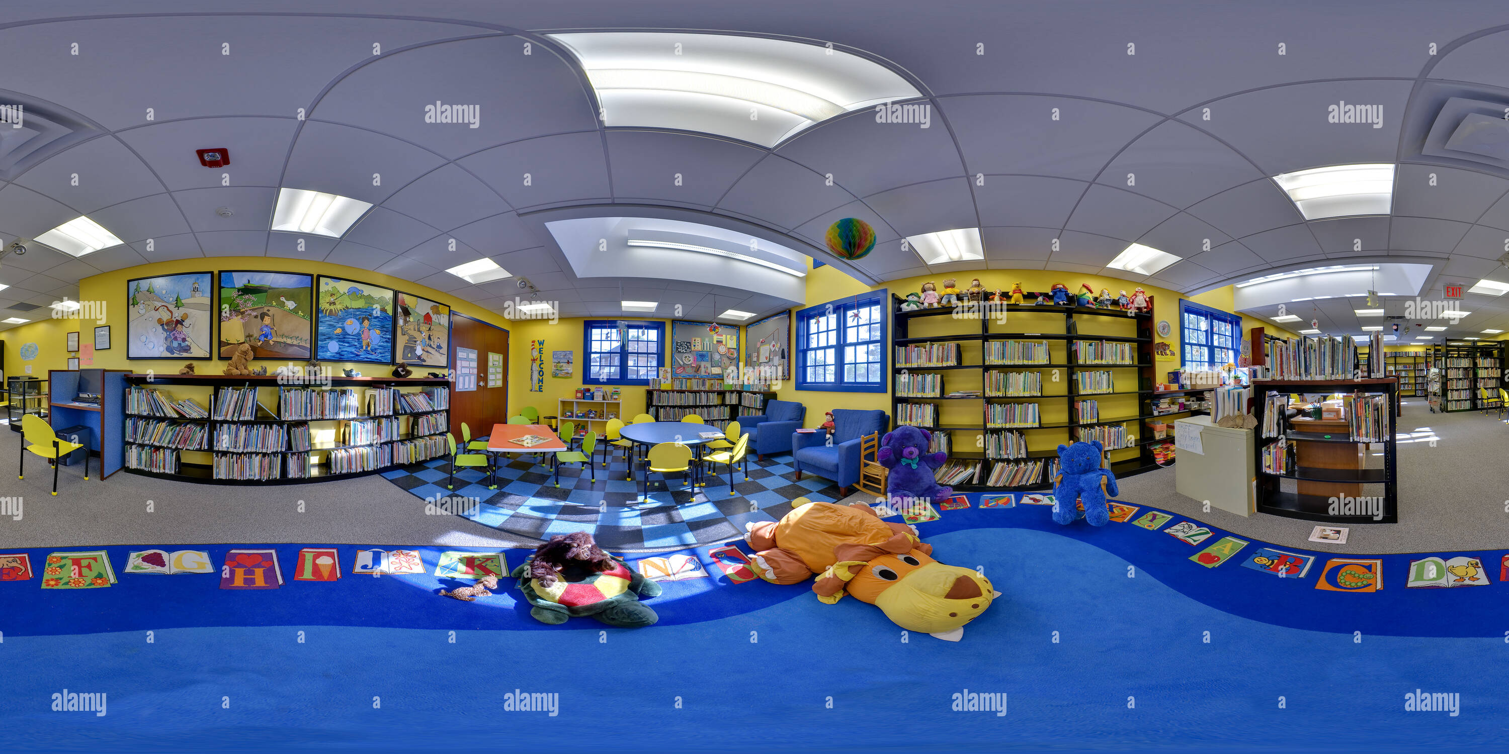 360° view of Elting Memorial Library - Alamy