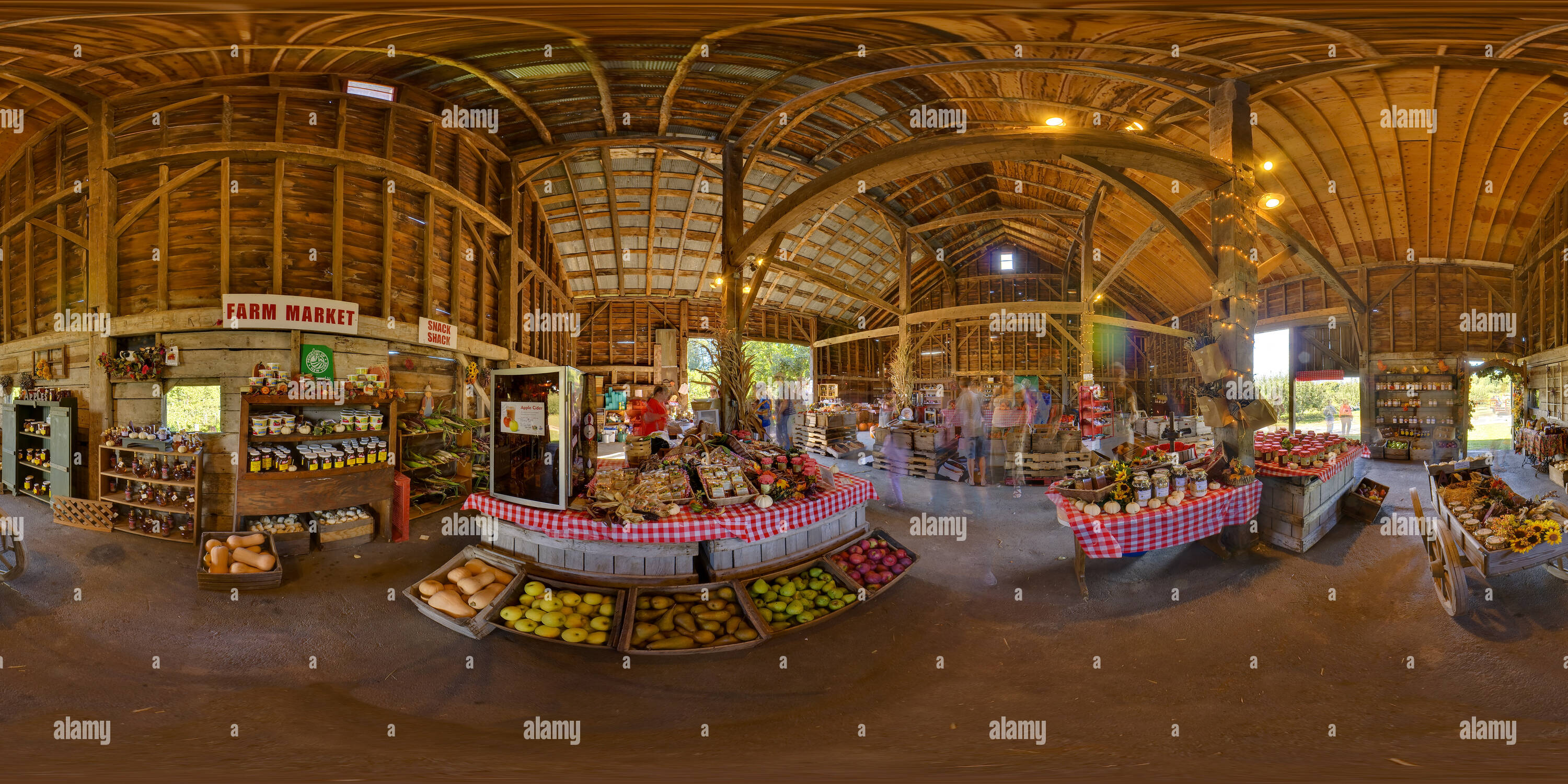 360° view of Hurds Family Farm Barn Interior - Alamy