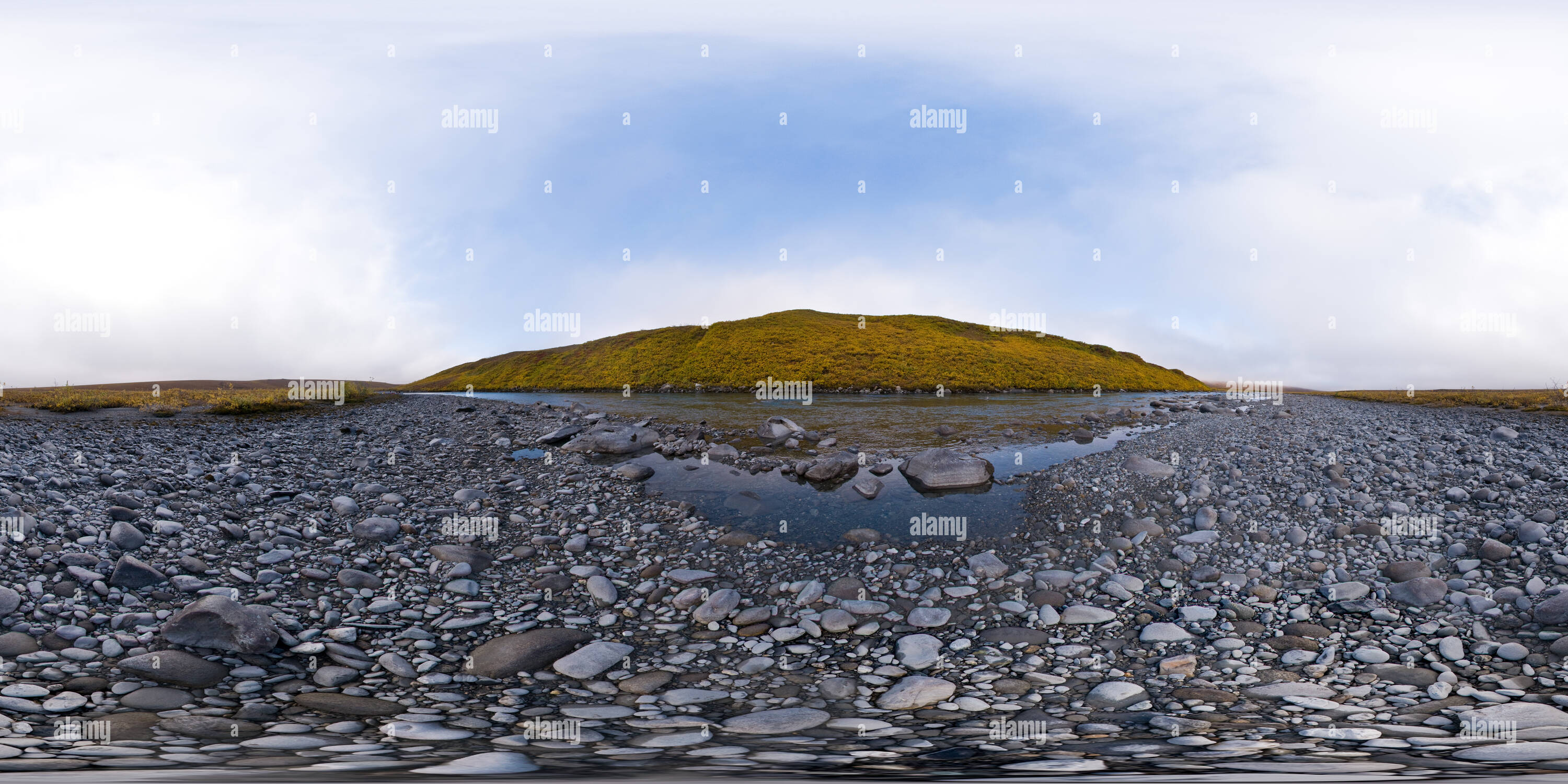 360° view of Hula Hula River in ANWR (25 Aug 08 0907 - Alamy