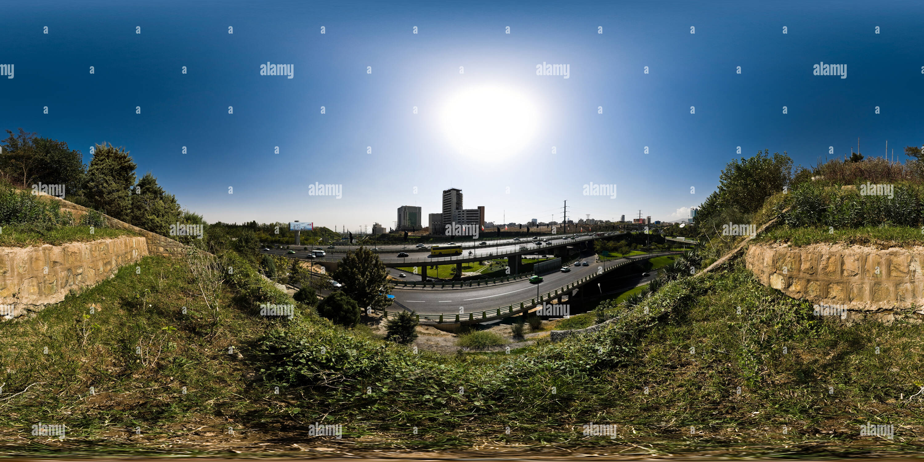 360° view of Tehran City Highways - Alamy