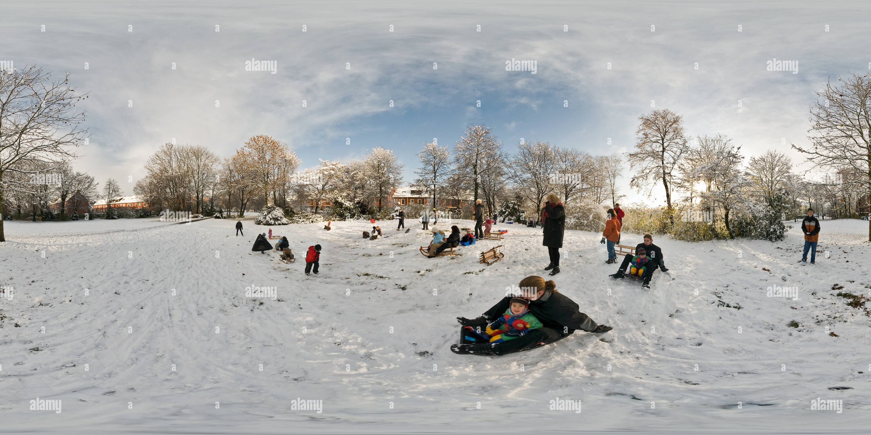 360° view of First Snow in November - Alamy