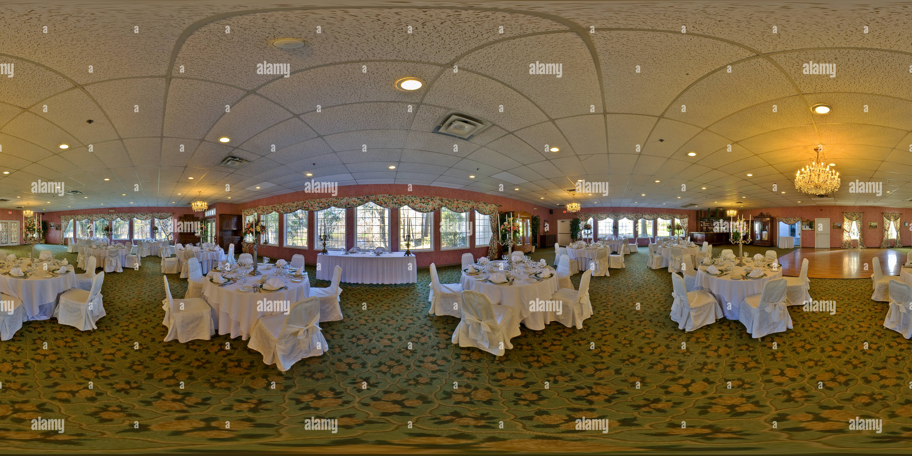 360° view of Le Chambord Banquet Hall - Alamy