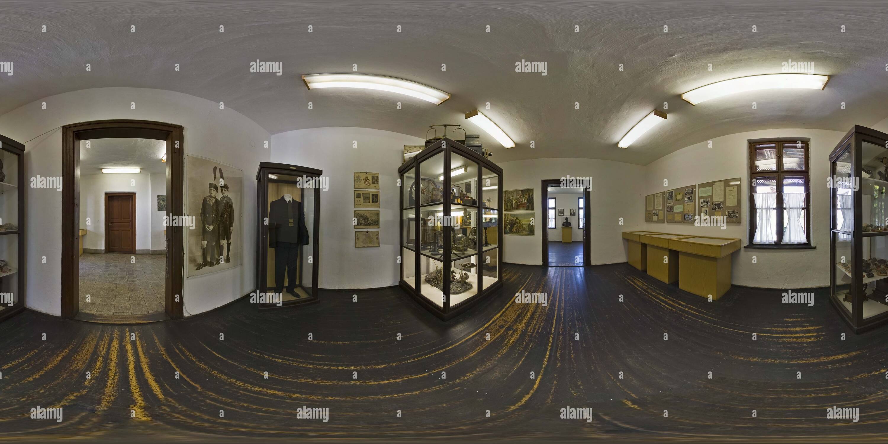 360° view of Village-school Physics teaching hall - Alamy