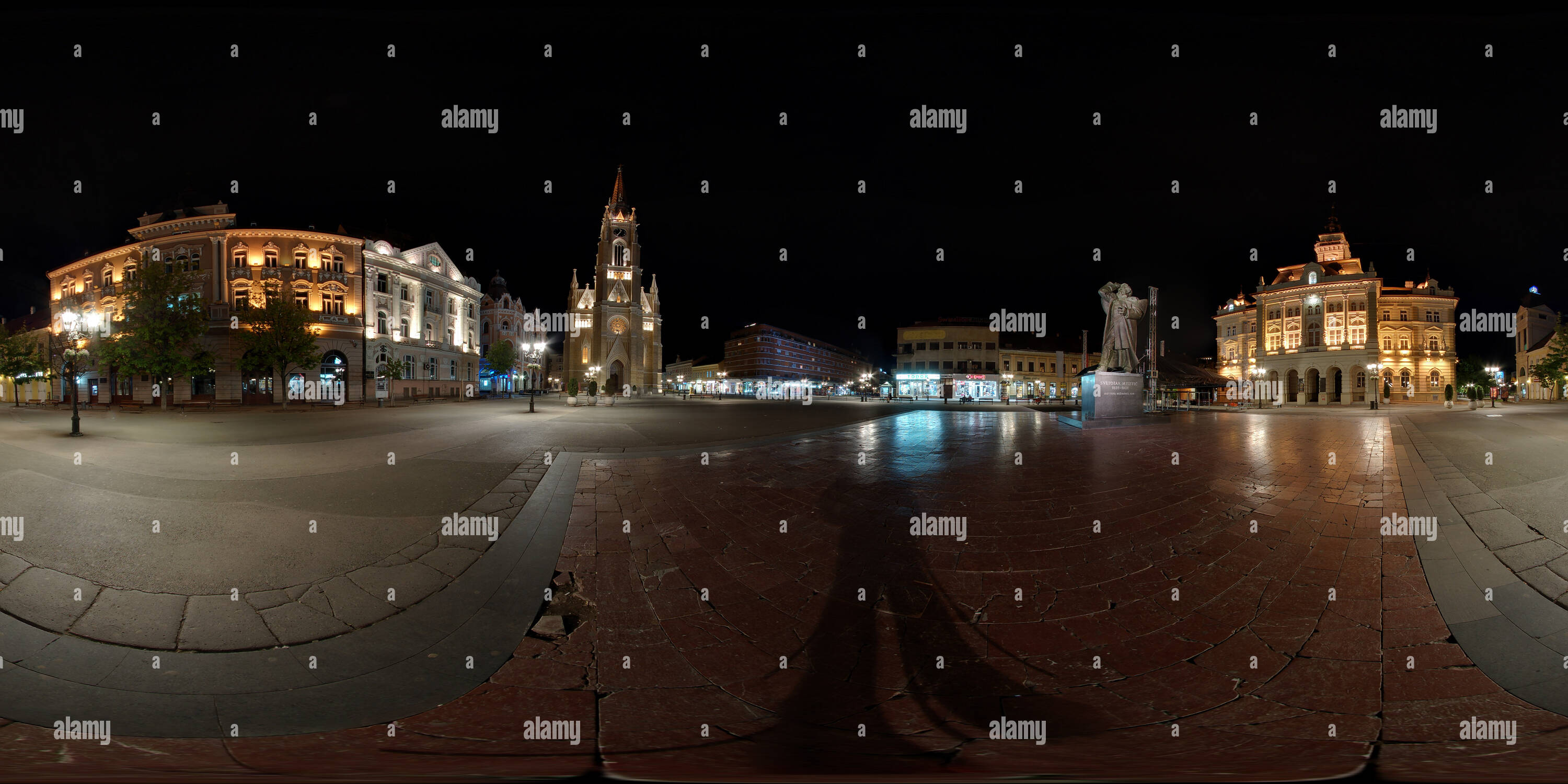 360° view of Novi Sad, Liberty Square - Alamy