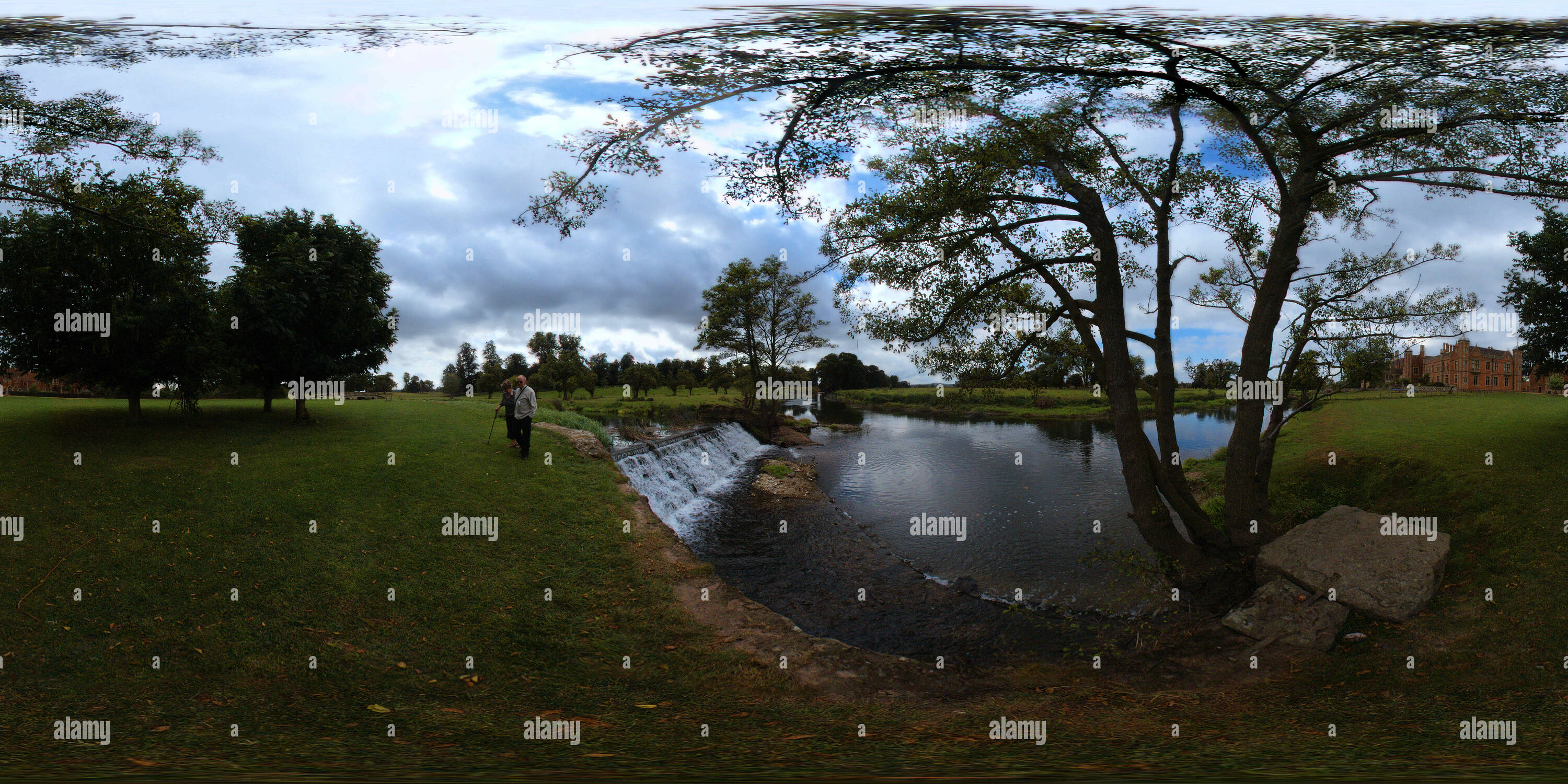 360° view of Charlecote Park - Cascade - Alamy
