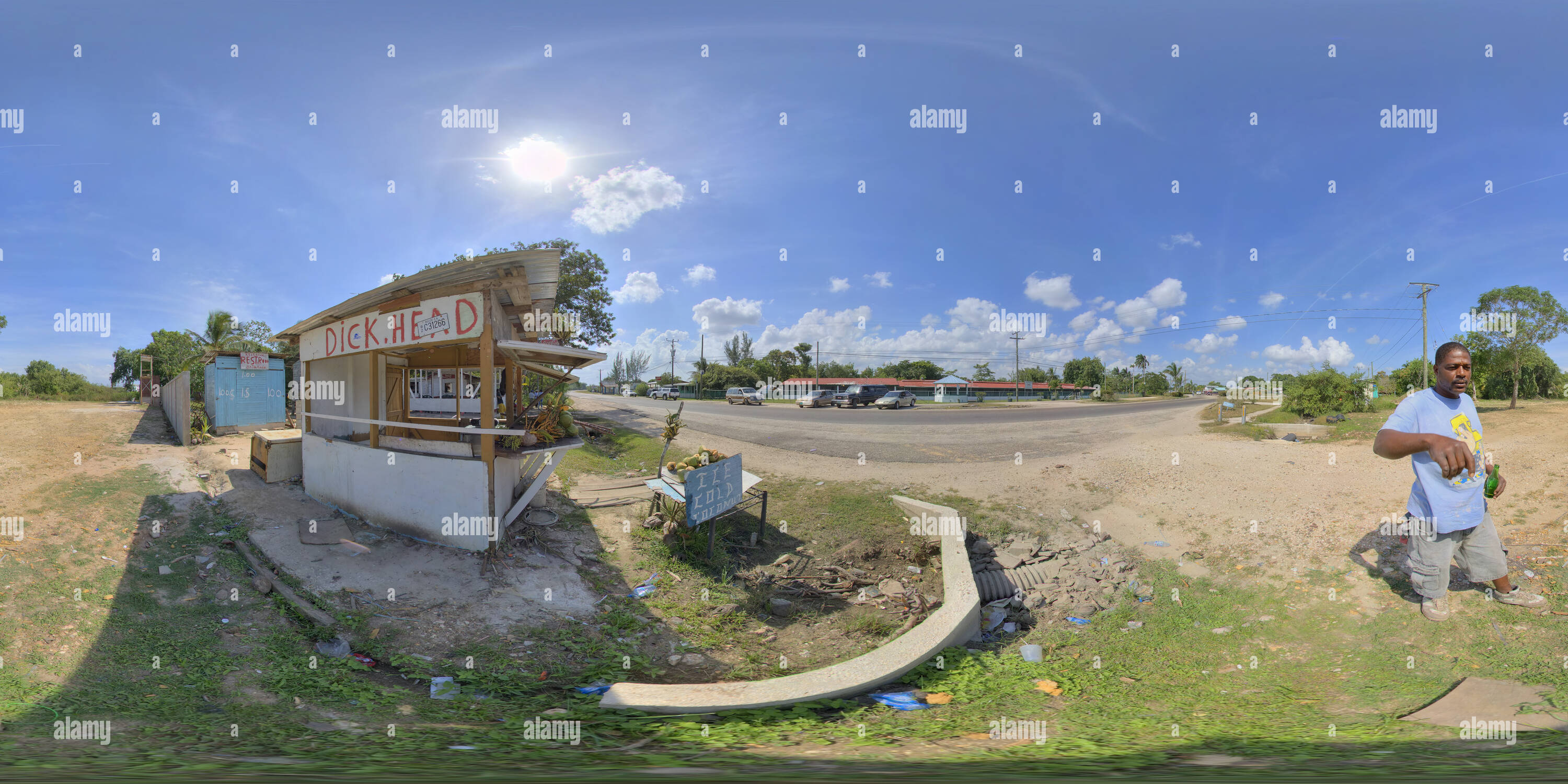 360° view of Welcome to Hattieville, Belize District, Belize - Alamy