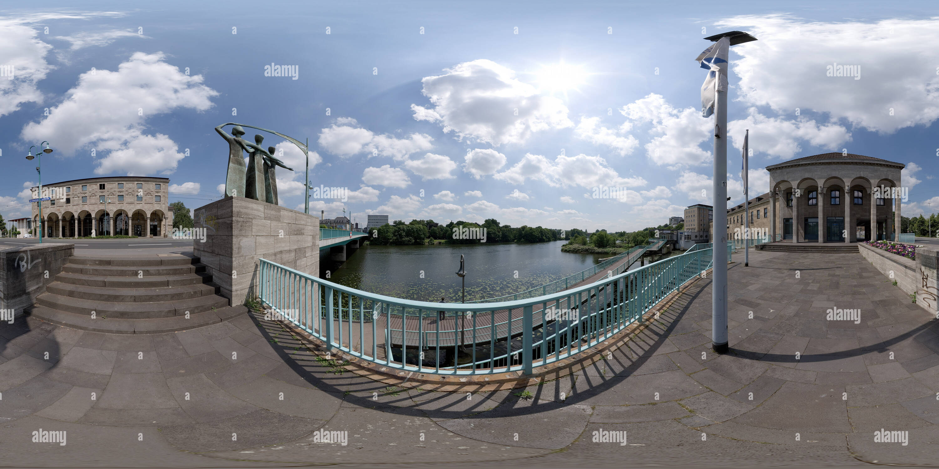 360° view of Schlossbrücke Mülheim an der Ruhr - Alamy