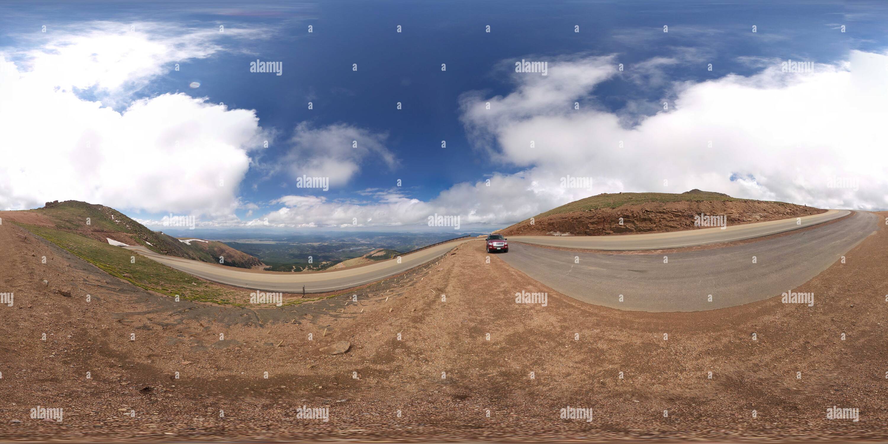 360° view of Uphill Pikes Peak - Alamy