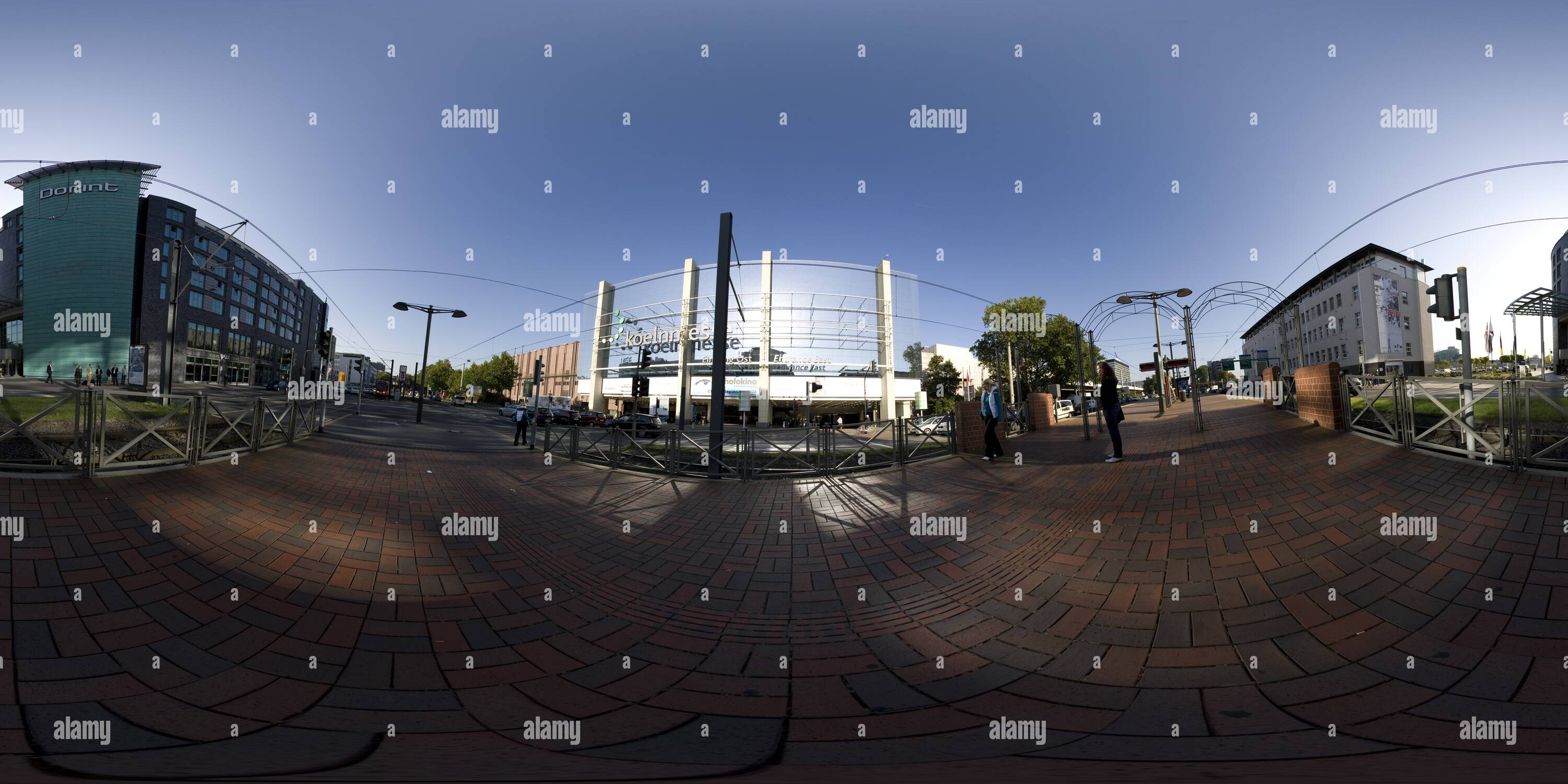 360° view of Cologne Messe East Entrance - Alamy