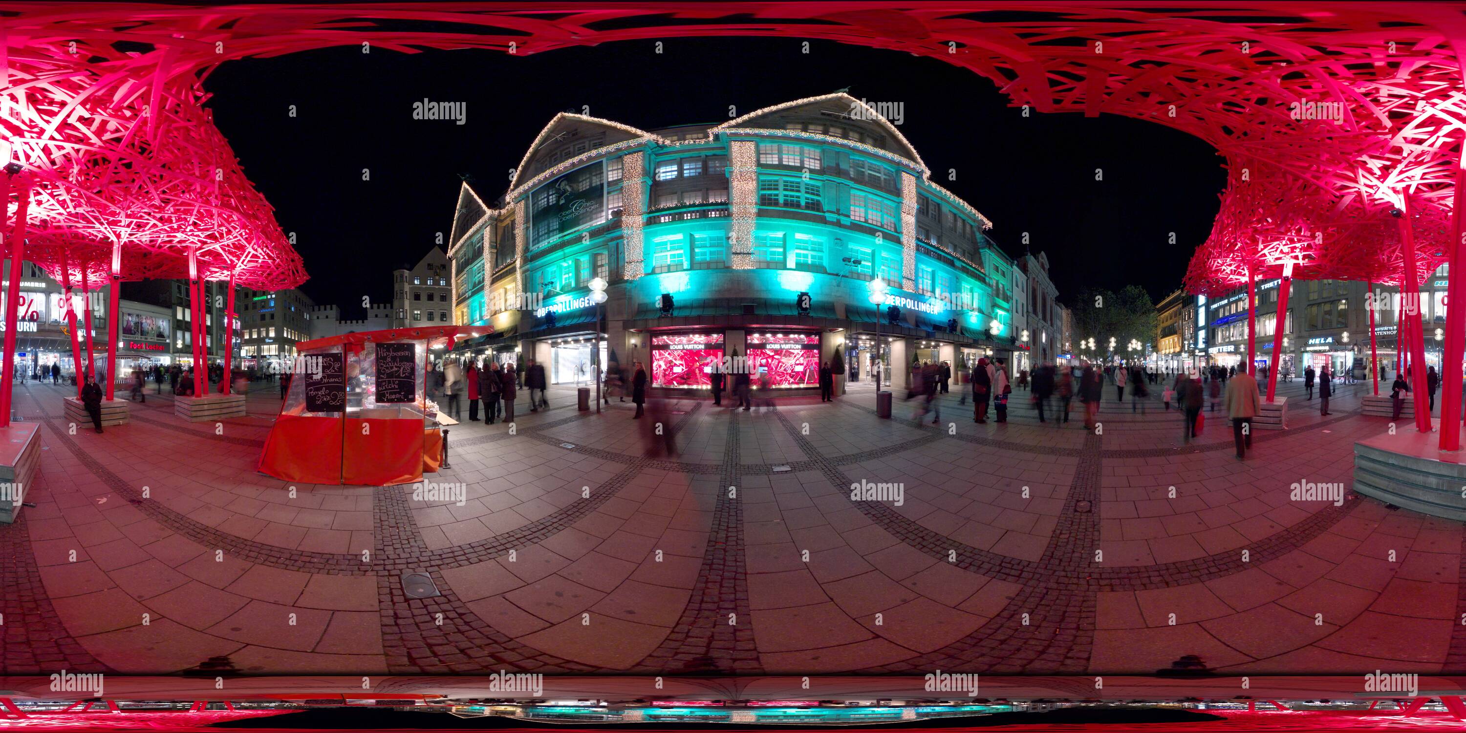 360° view of Oberpollinger Shopping Center - Alamy