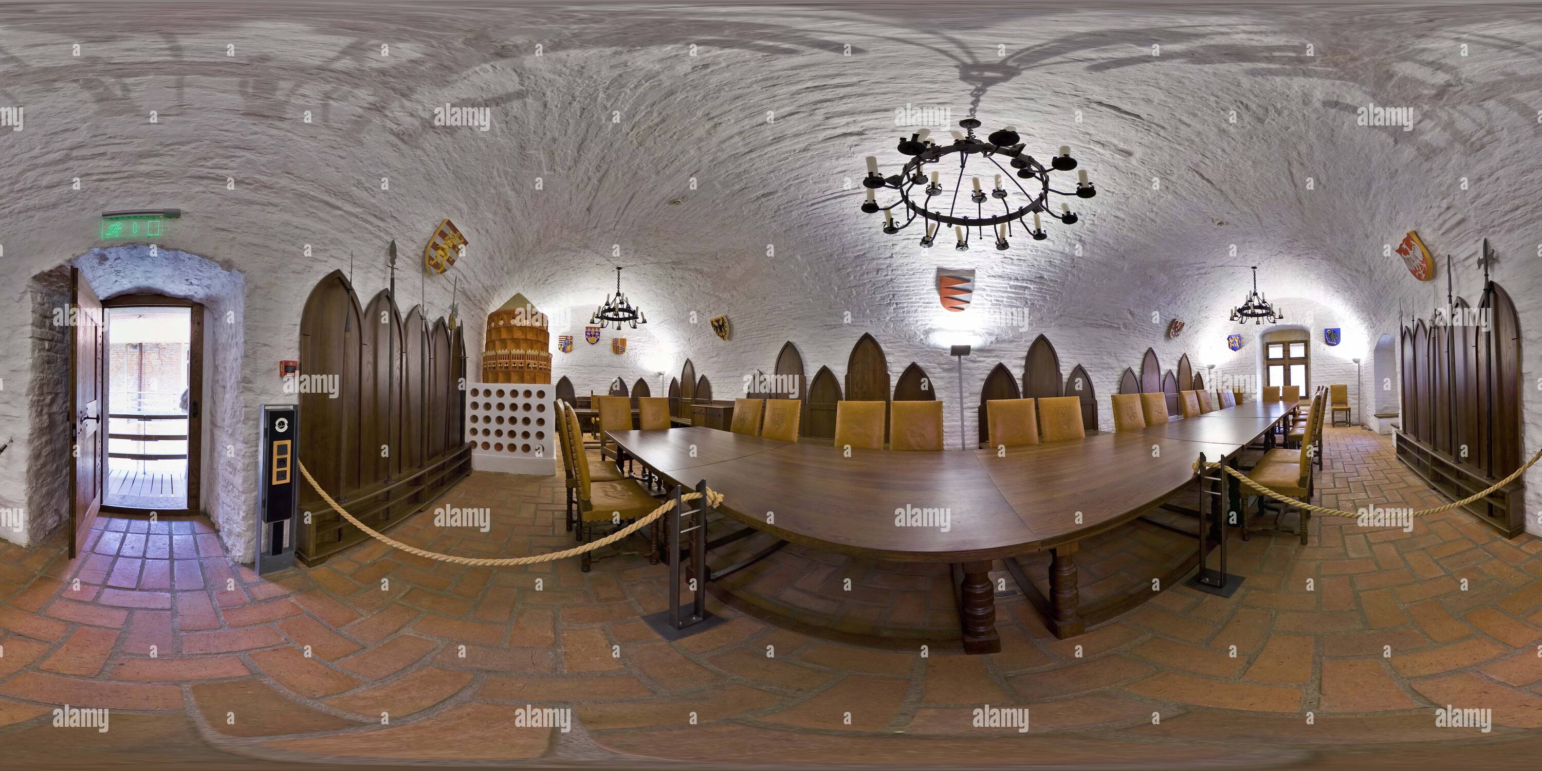 360° view of Fortress knights hall - Alamy