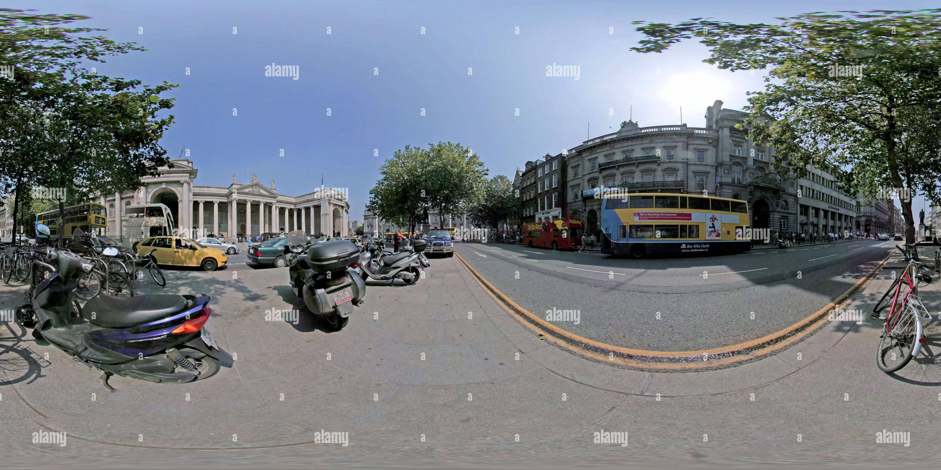 360° view of College Green, Dublin - Alamy
