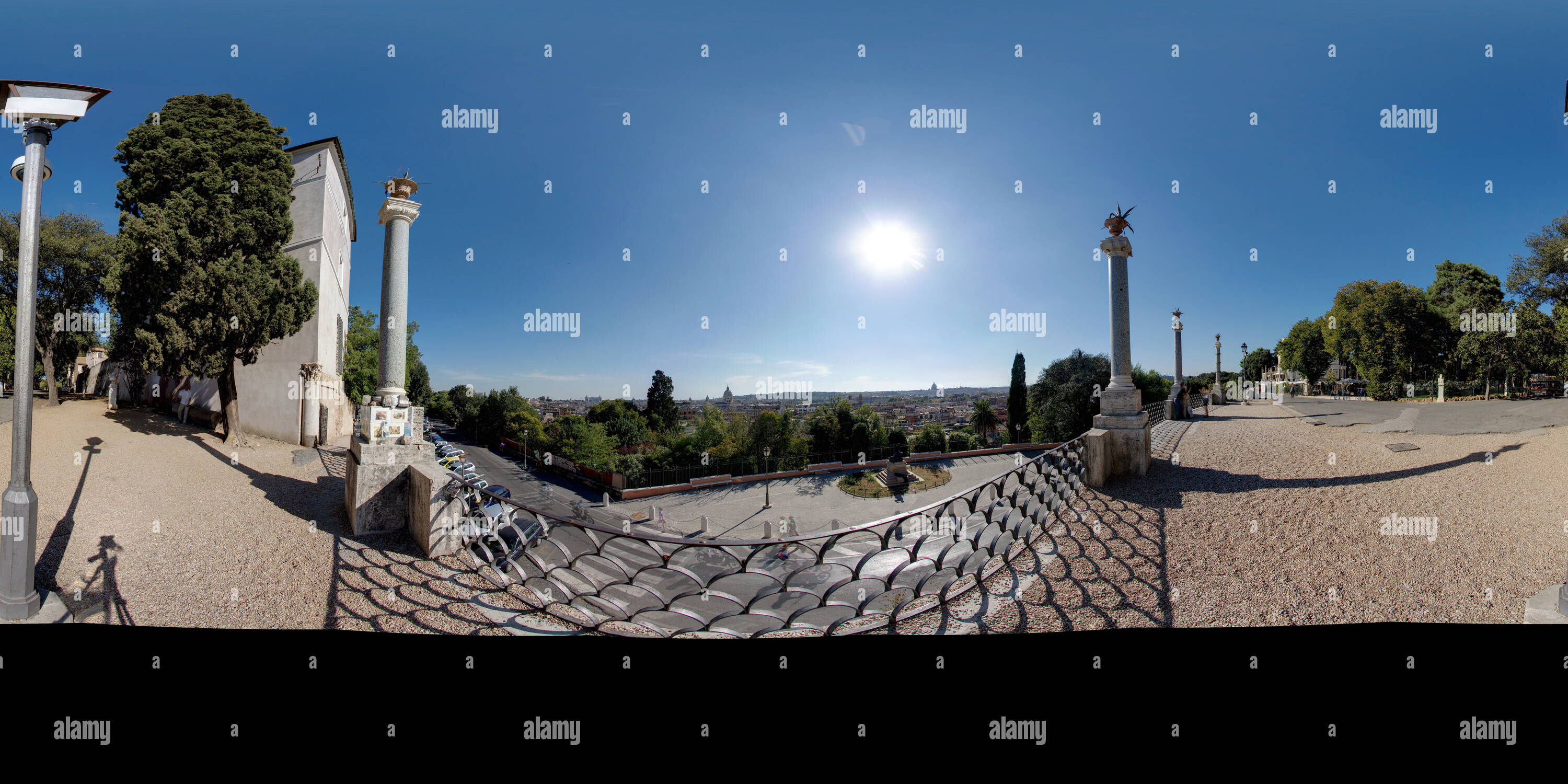 360° view of Viale di Villa Medici - Alamy