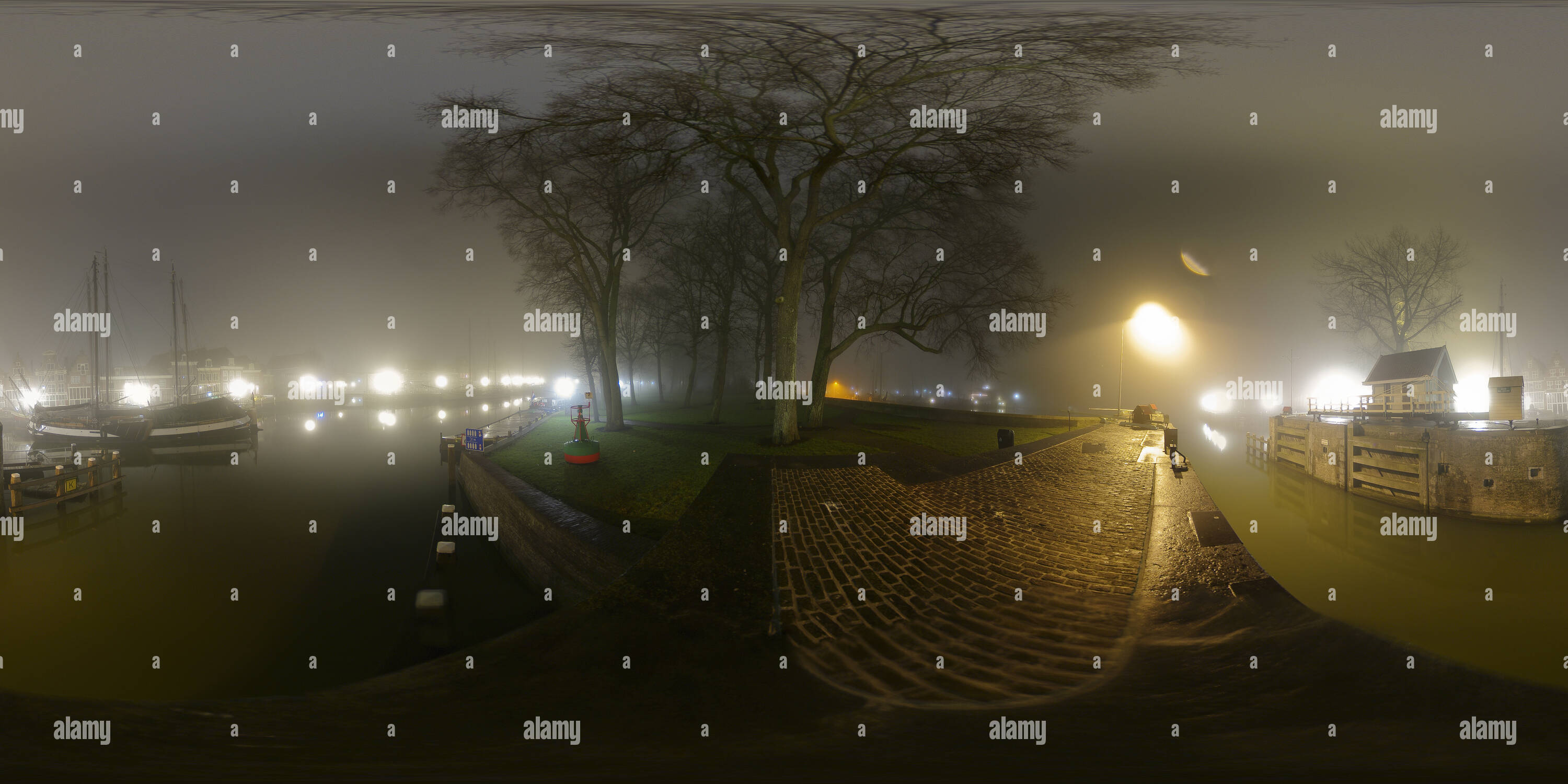 360° view of Harbor of Hoorn - Alamy