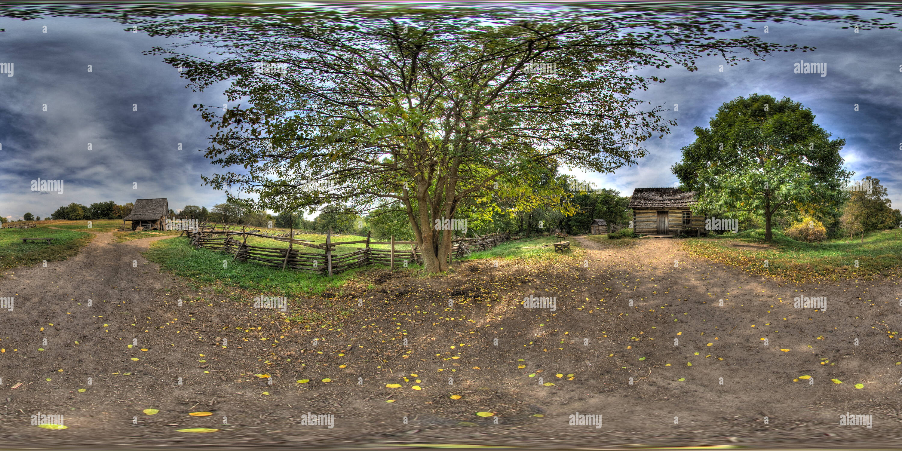 360° view of Living History Farms - 1850's Farm - Alamy