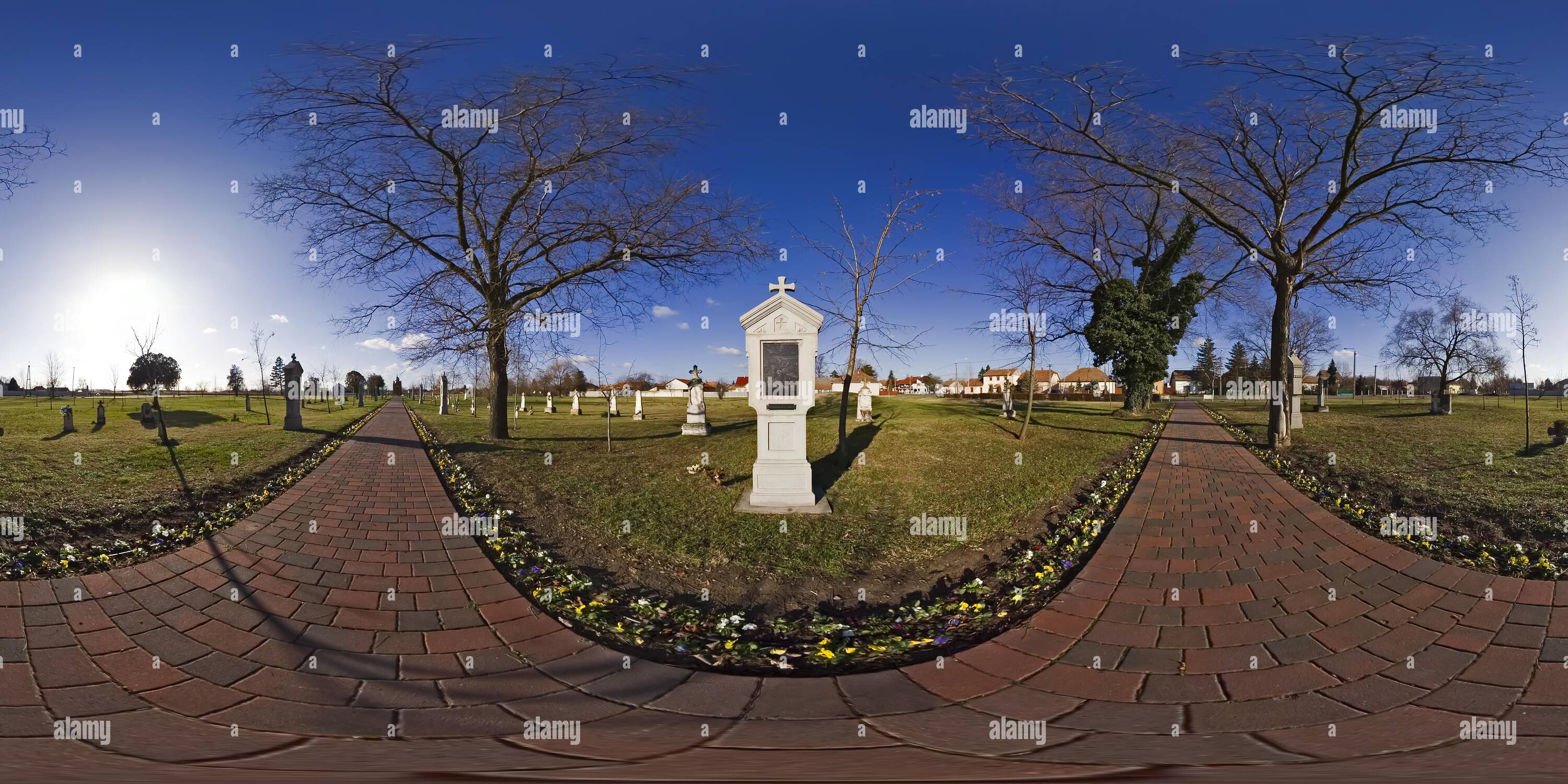 360° view of Piety memorial place and Catholic Calvary - Alamy