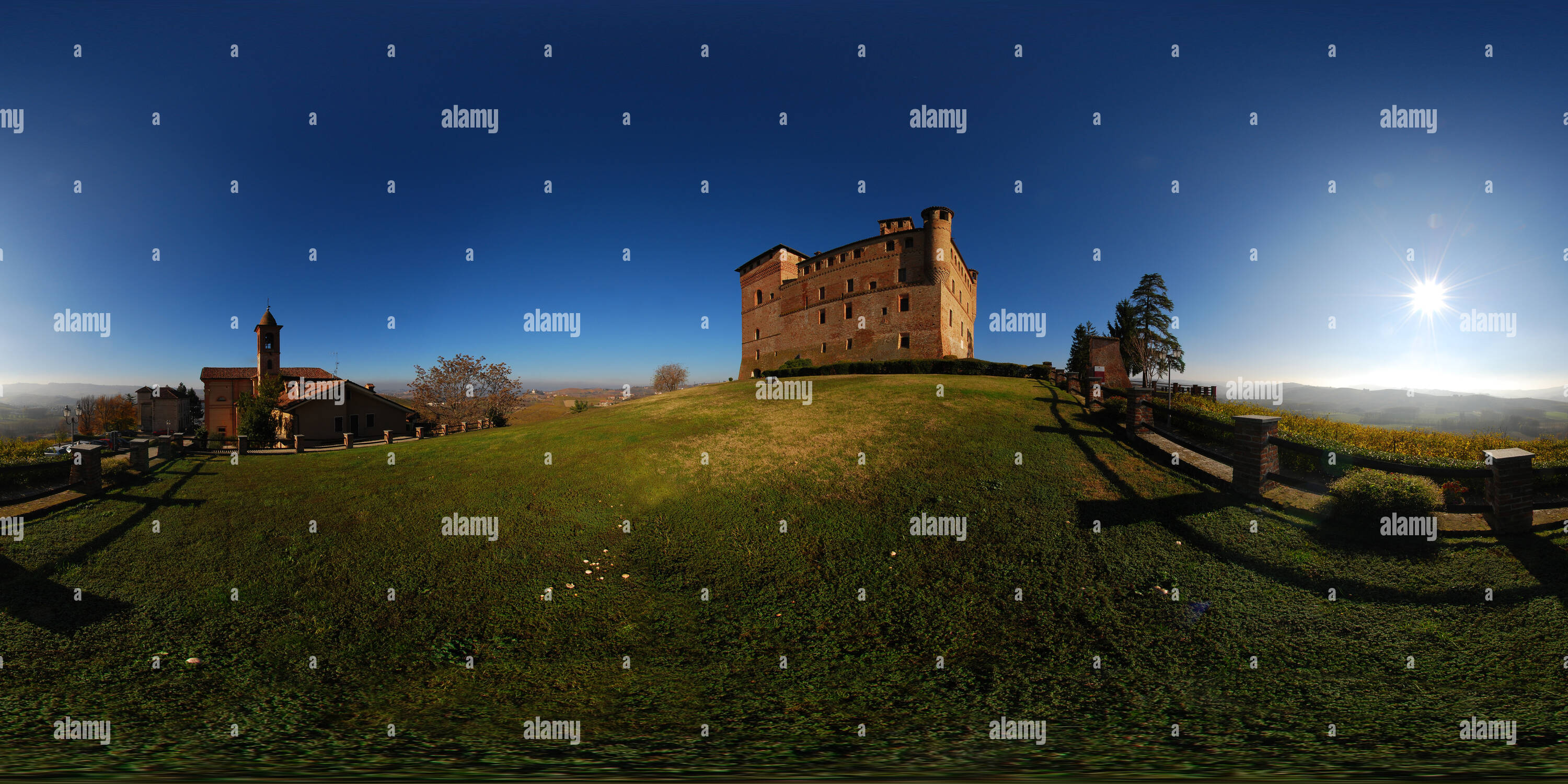 360° view of The Grinzane Cavour Castle - Alamy