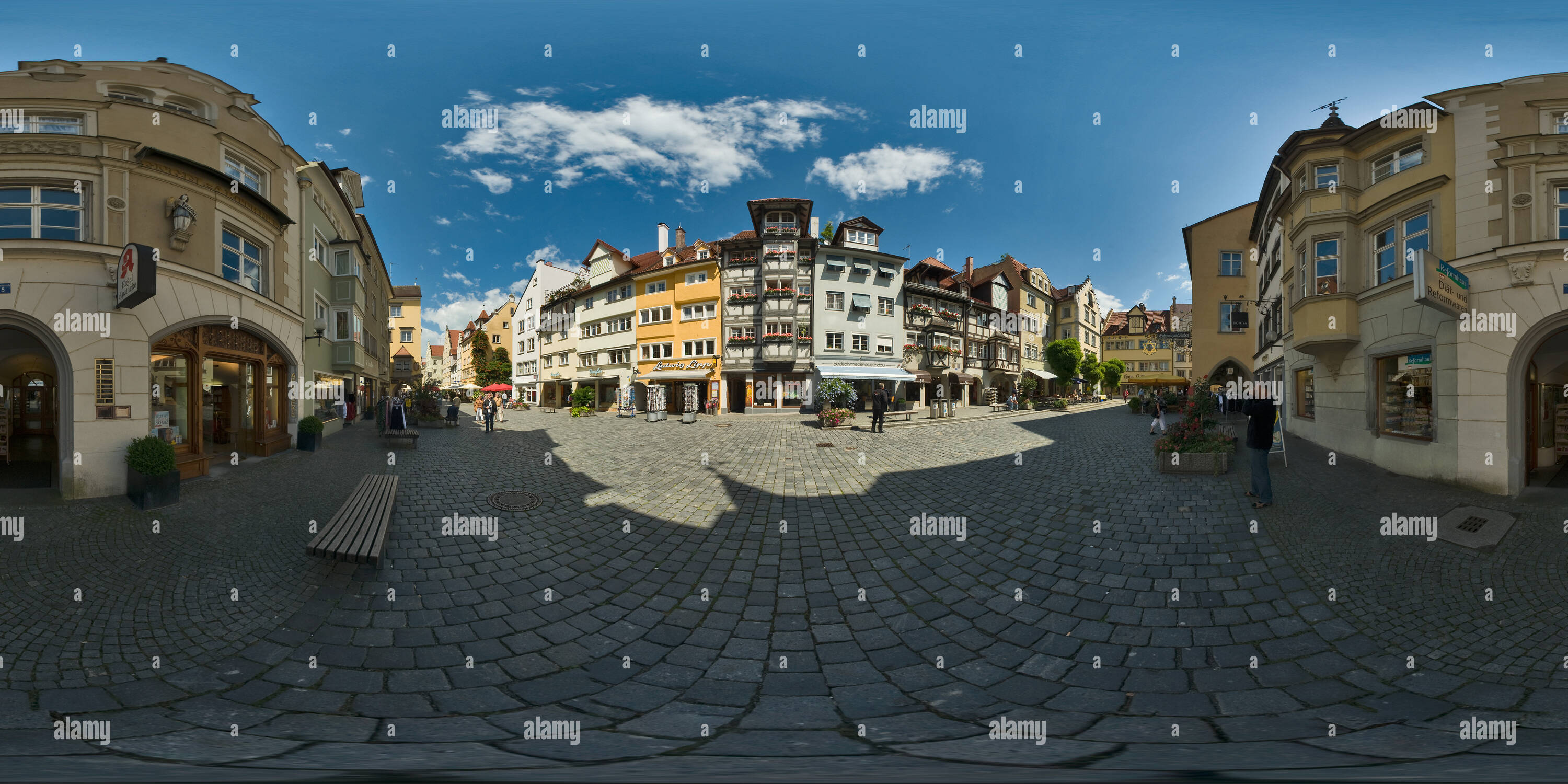 360° view of Lindau Town Center - Alamy