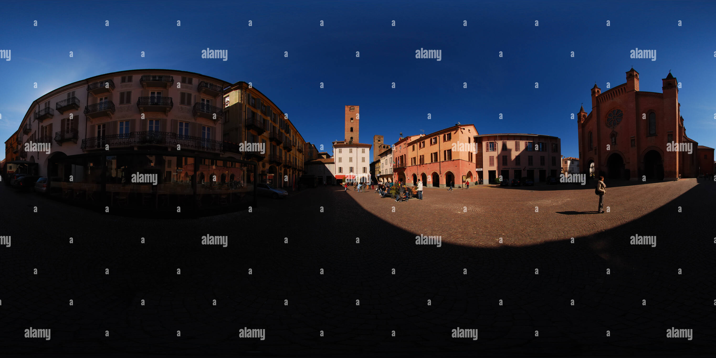 360° view of Alba, Piazza Risorgimento - Alamy