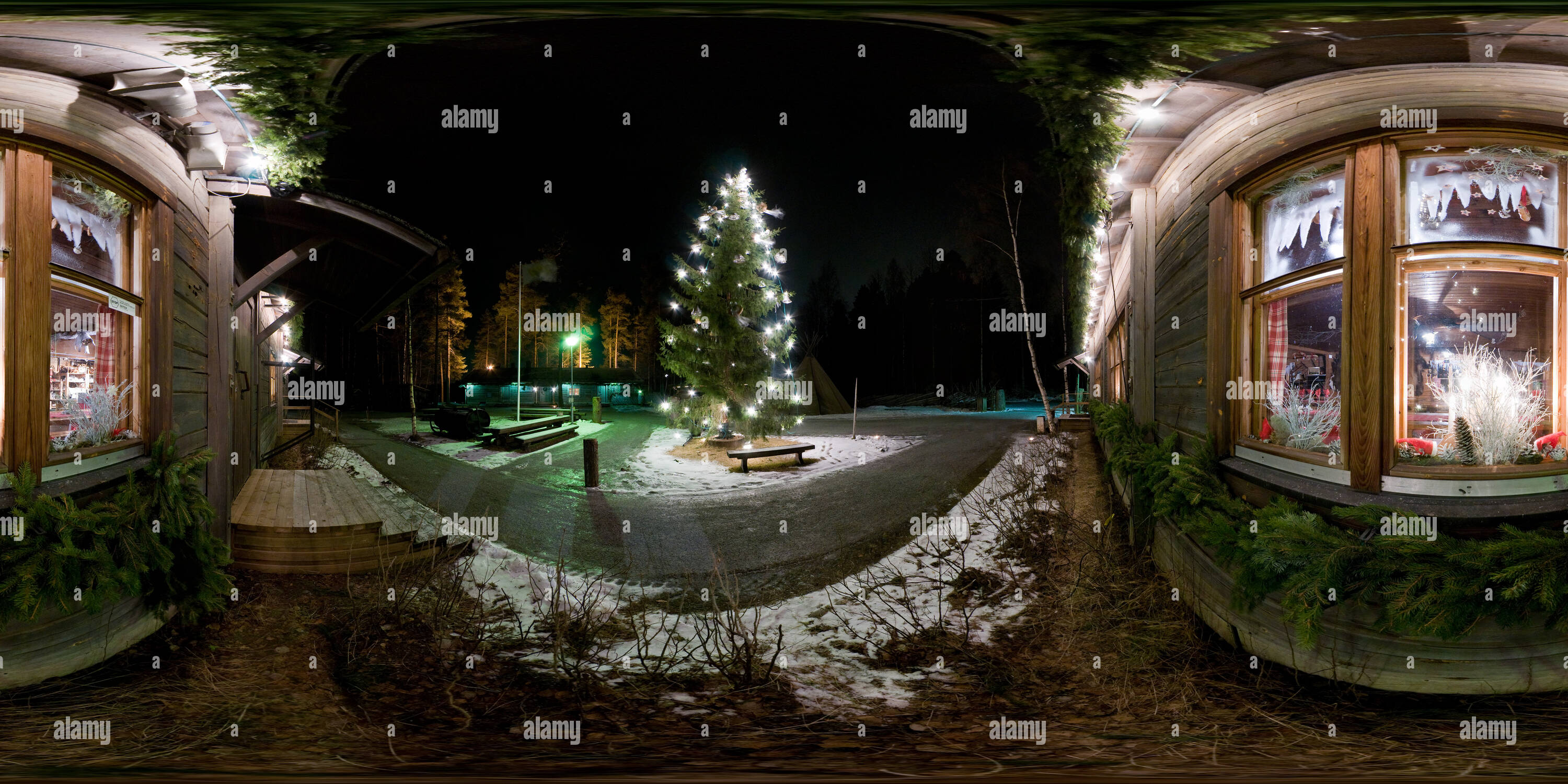 360° view of The village of Santa - Alamy