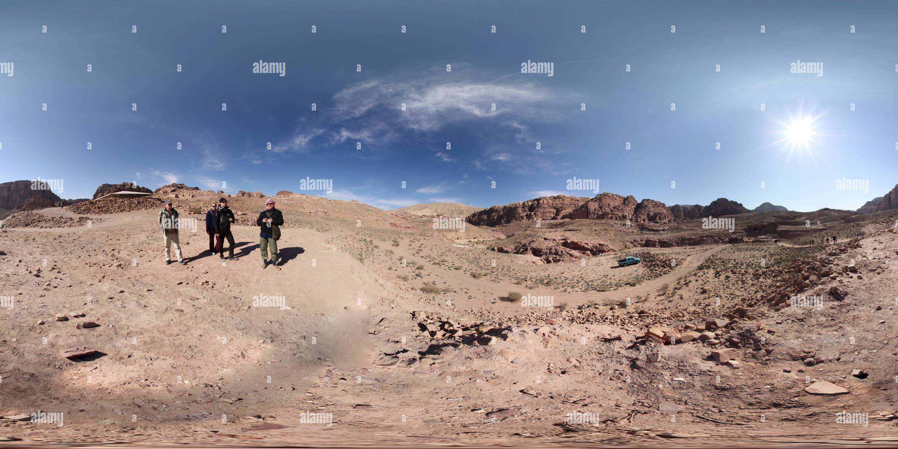 360° view of Petra hill view - Alamy