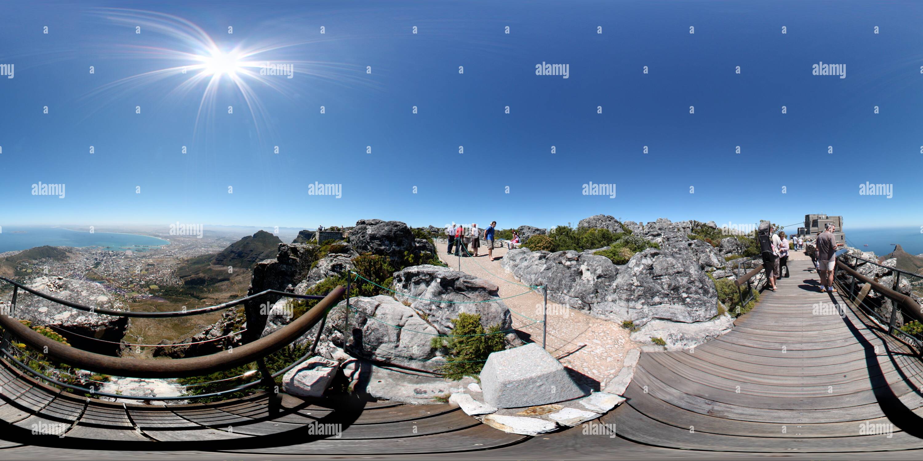 360° view of Cape Town from Table Mountain - Alamy