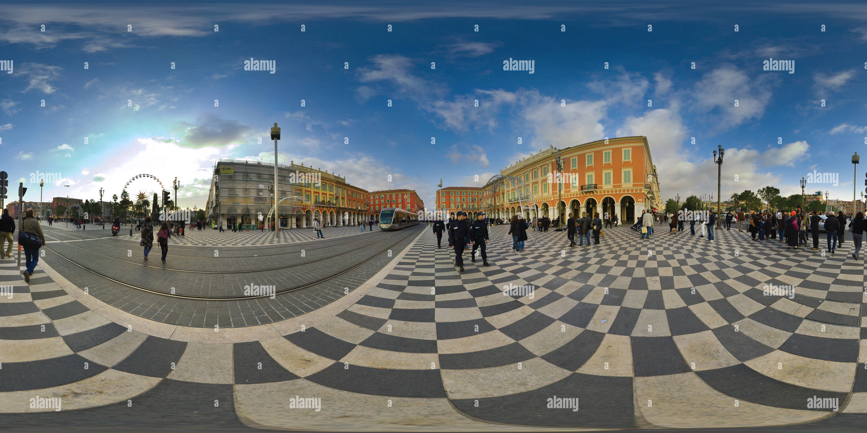 360° view of Place Massena. Nice, France - Alamy