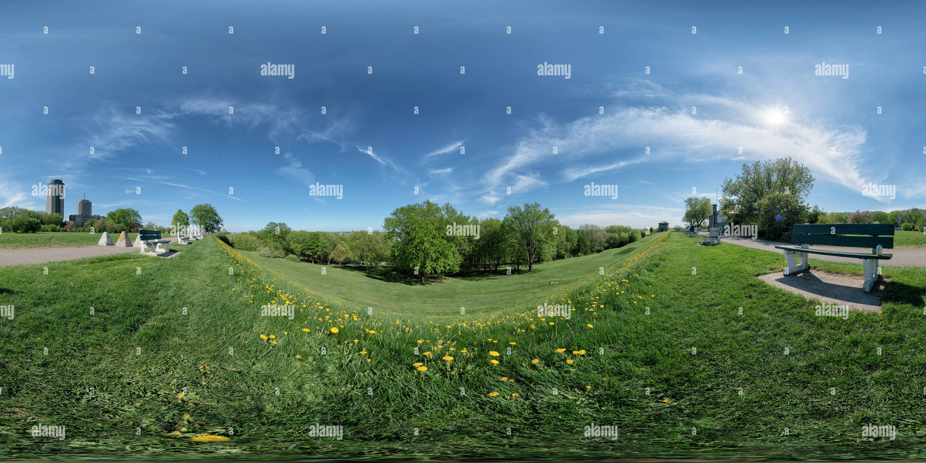360° view of Plains of Abraham, Quebec City - Alamy