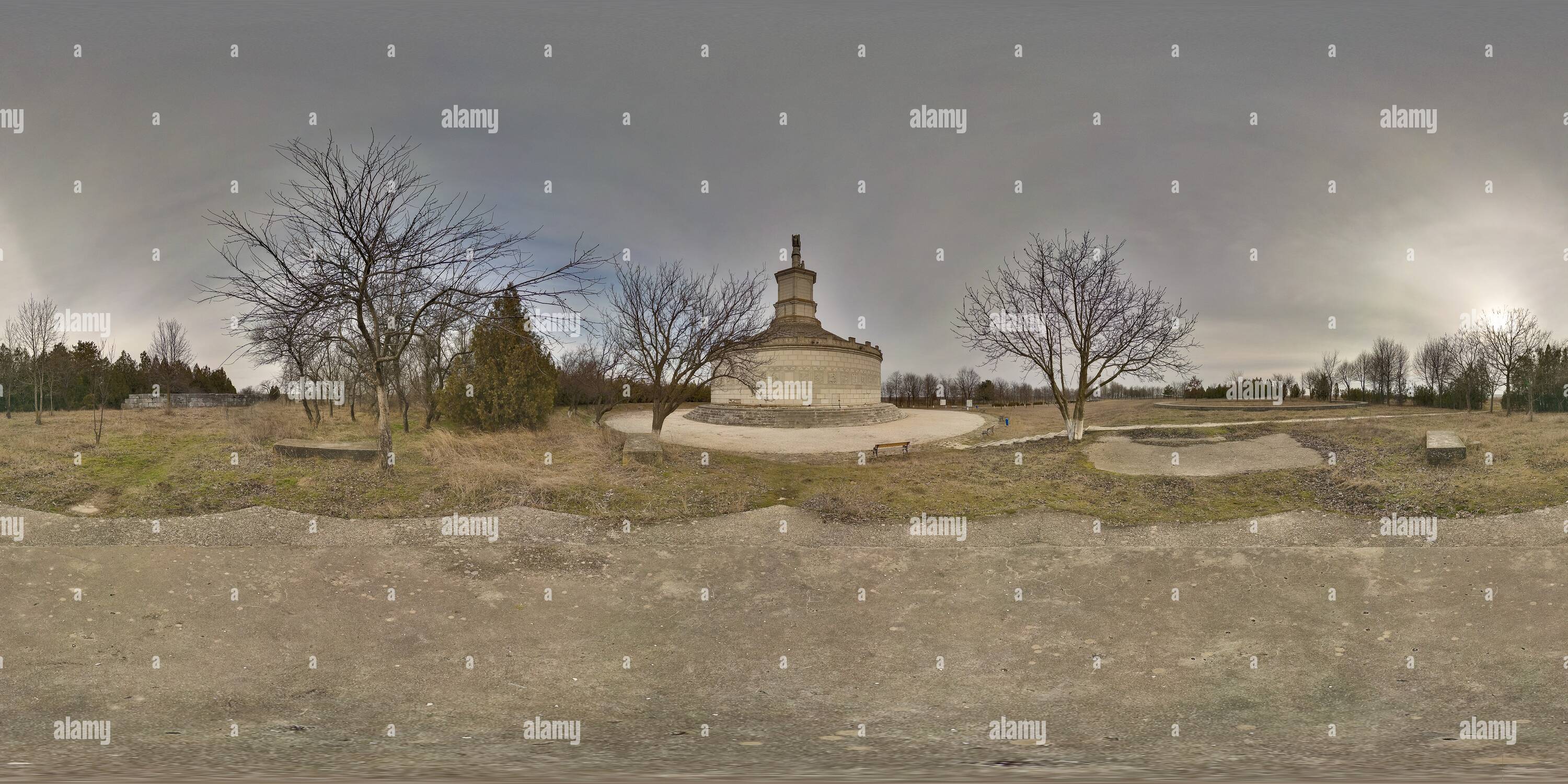 360° view of Tropaeum Traiani #2, Adamclisi - Alamy
