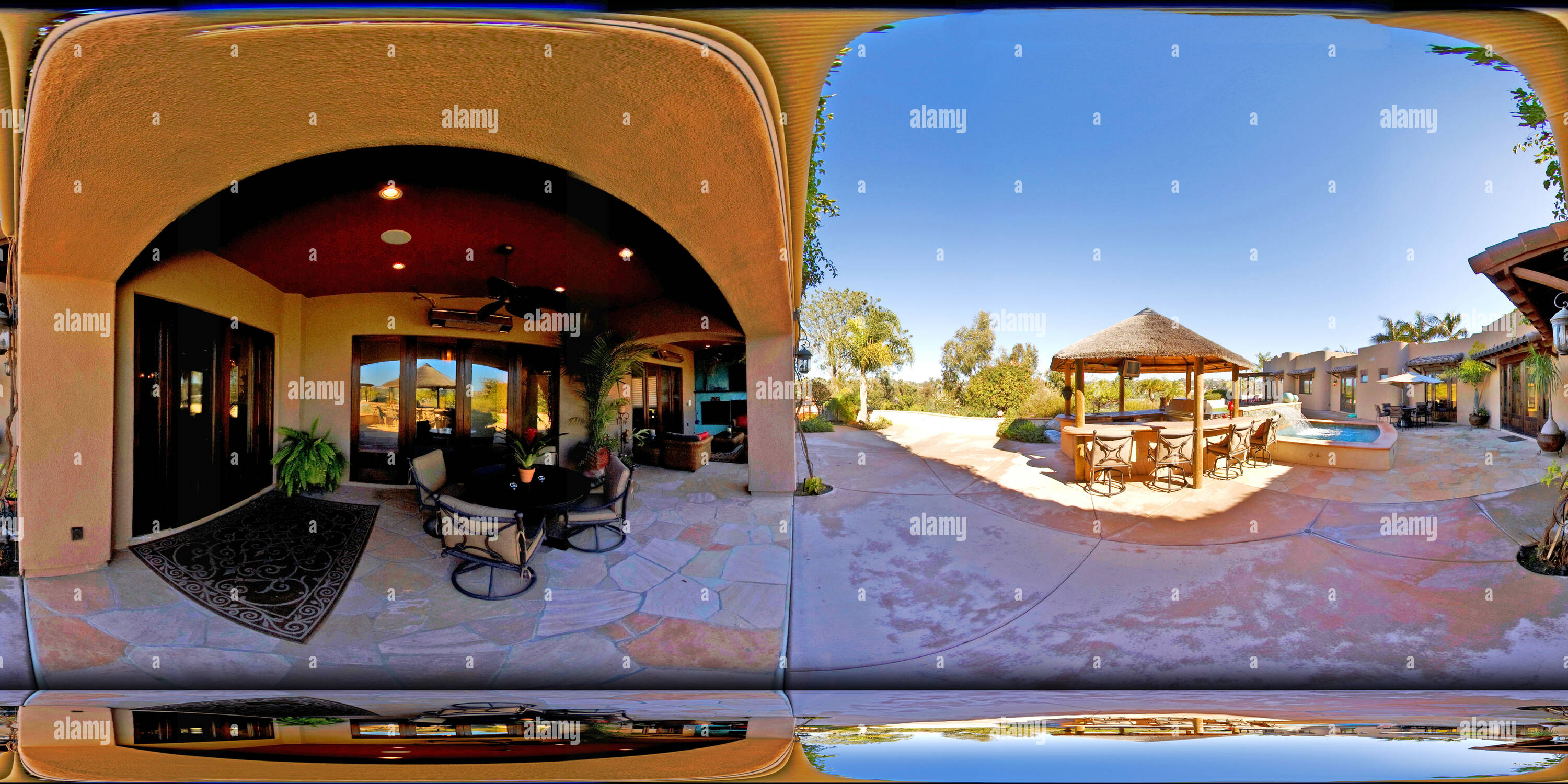 360° view of Back Yard Patio - Alamy