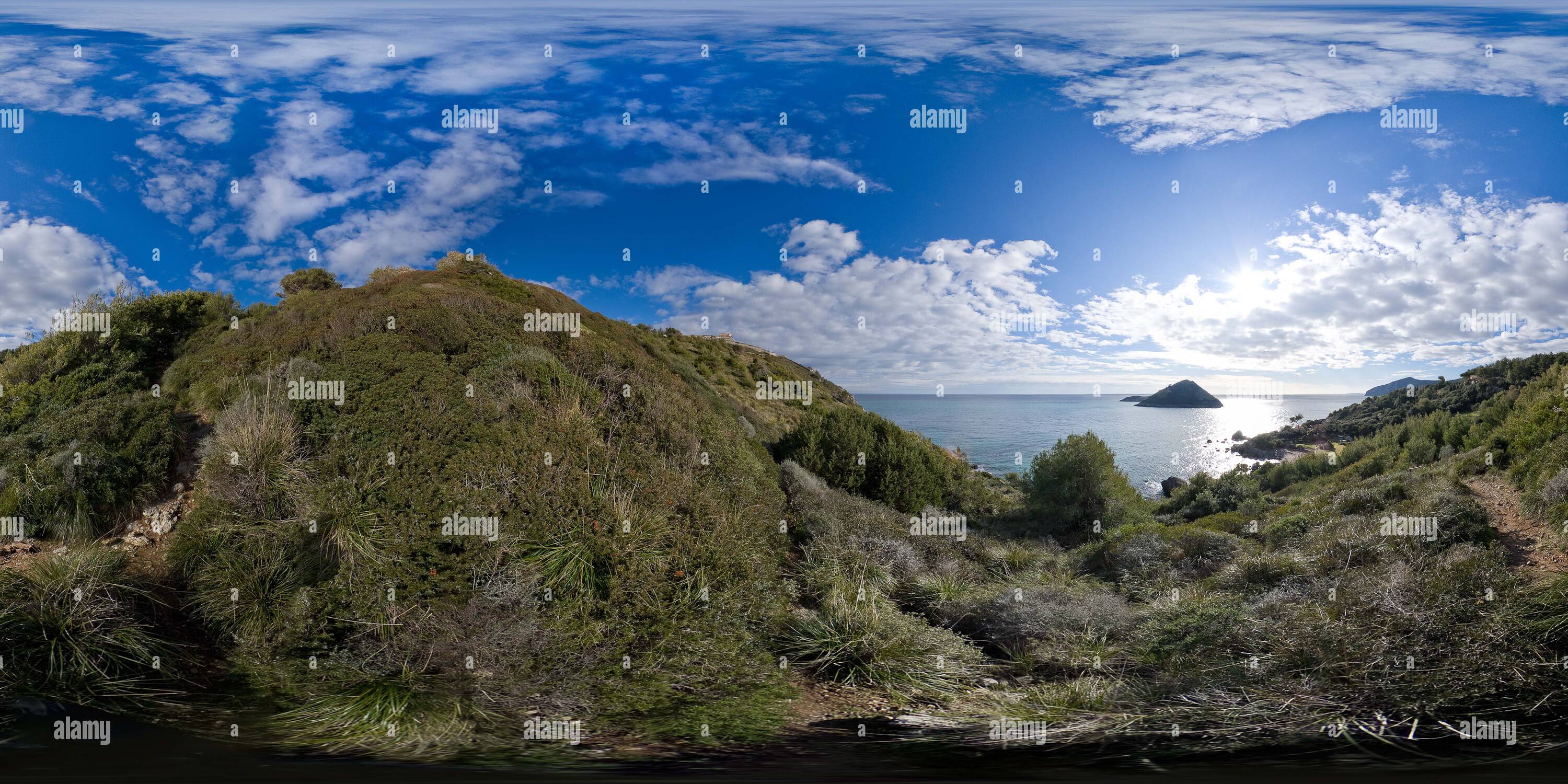 360° view of Panorama dell' Isolotto - Alamy