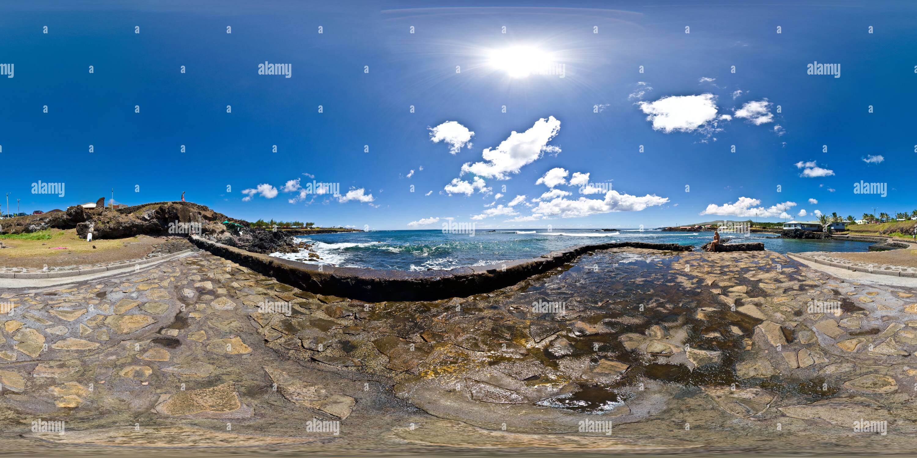 Hanga roa downtown hi-res stock photography and images - Alamy