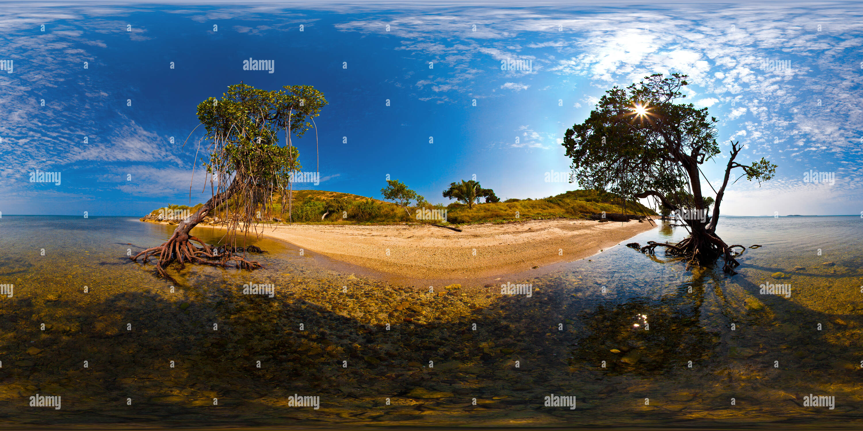 360° view of Tiny Desert Beach - Alamy
