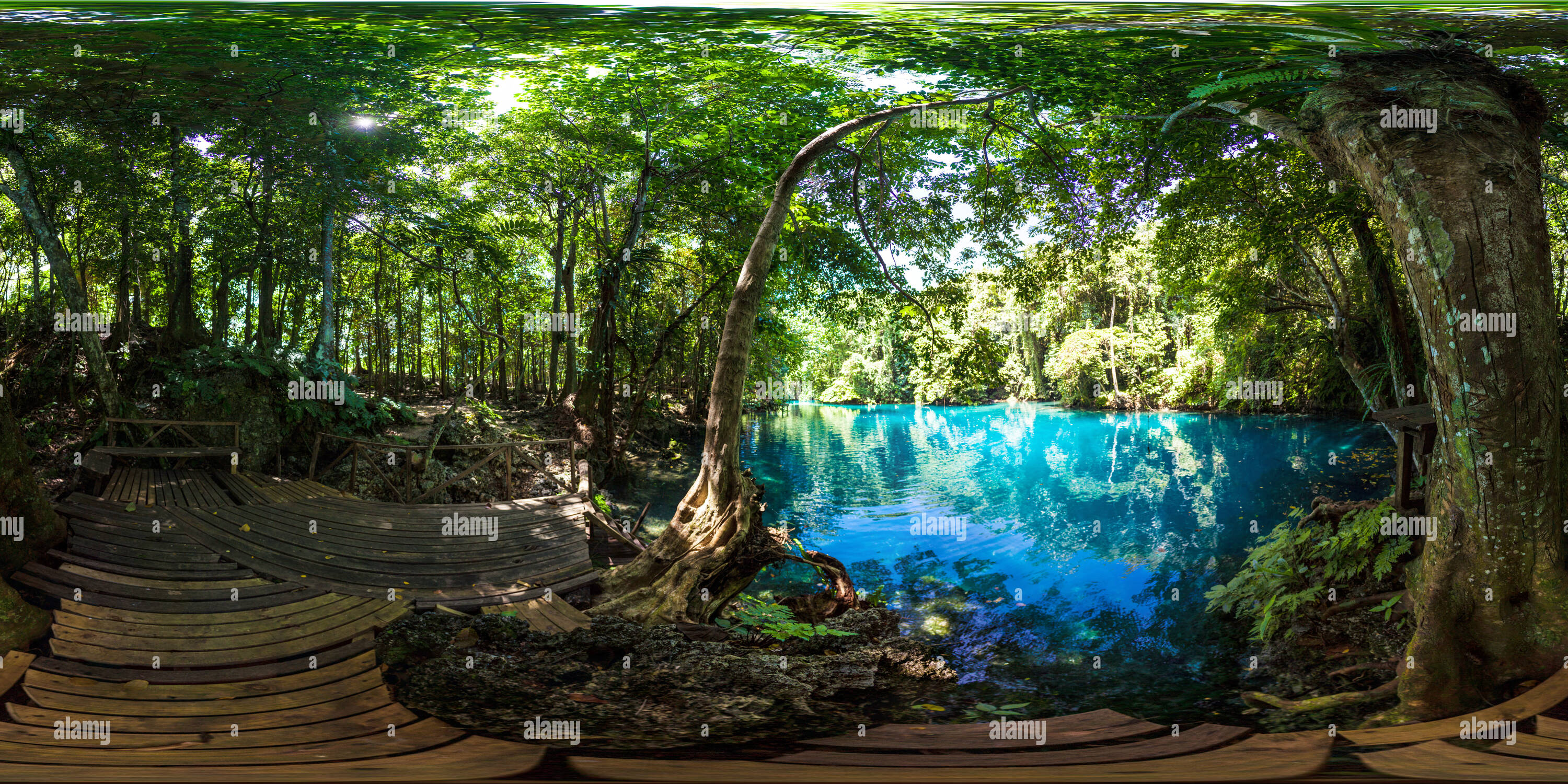 360° view of Riri Blue Hol, Vanuatu River - Alamy