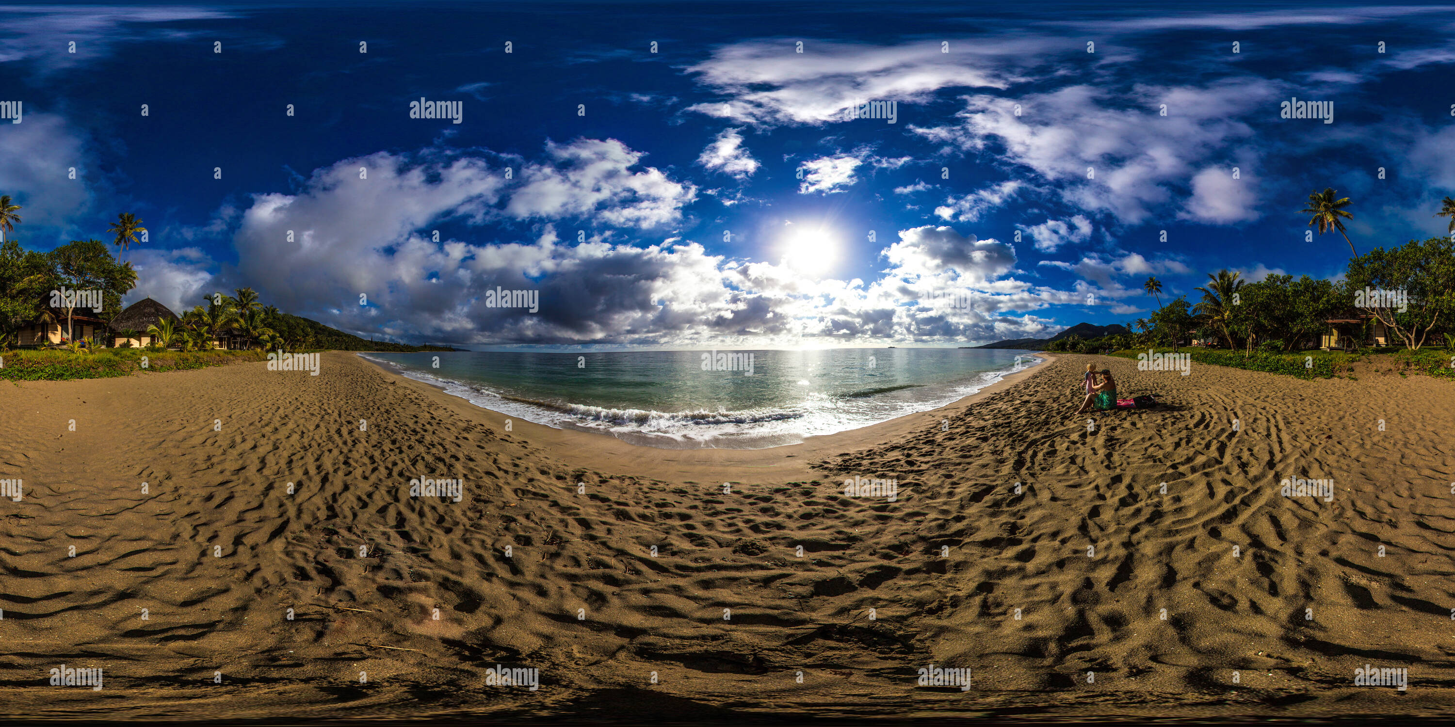 360° view of Morning On The Beach - Alamy